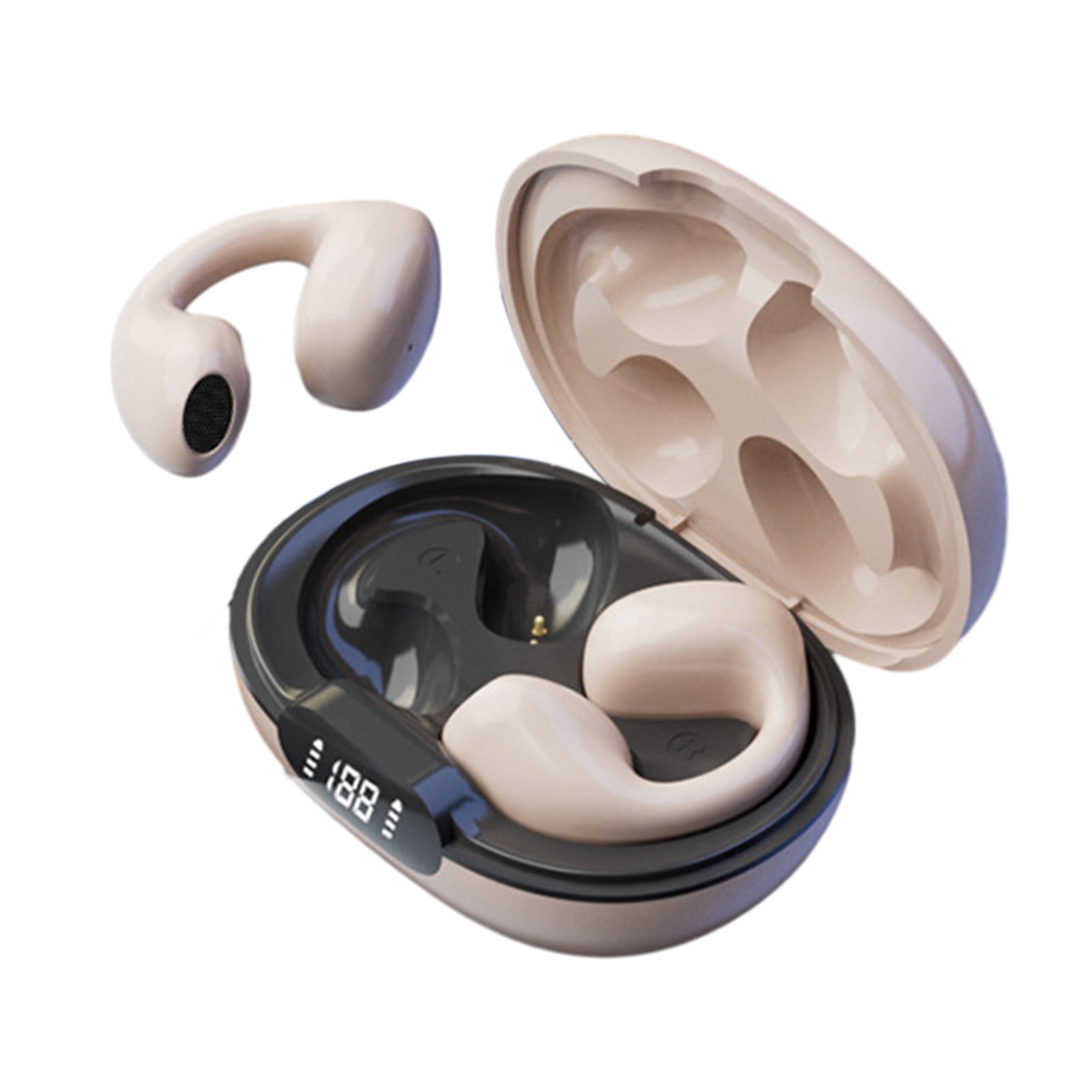 GoldHub Wireless Earphones Bone Conduction with Mic LED Power Display ...