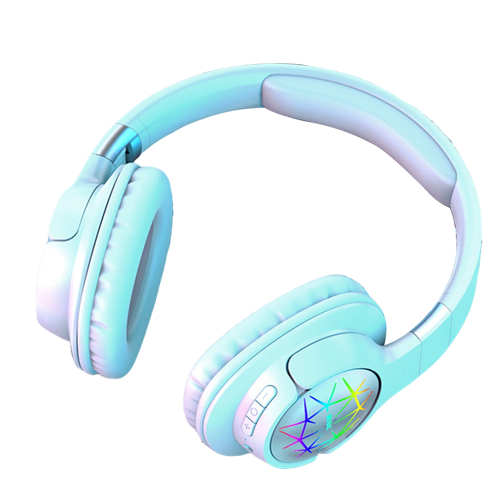 GoldHub Wireless Headphone Noise Reduction Stereo Sound Cool Men Flash ...