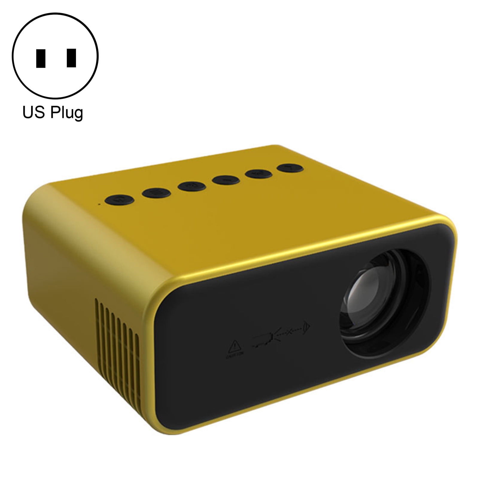 GoldHub YT500 Mini Projector Portable Large Screen LED Phone Projector ...