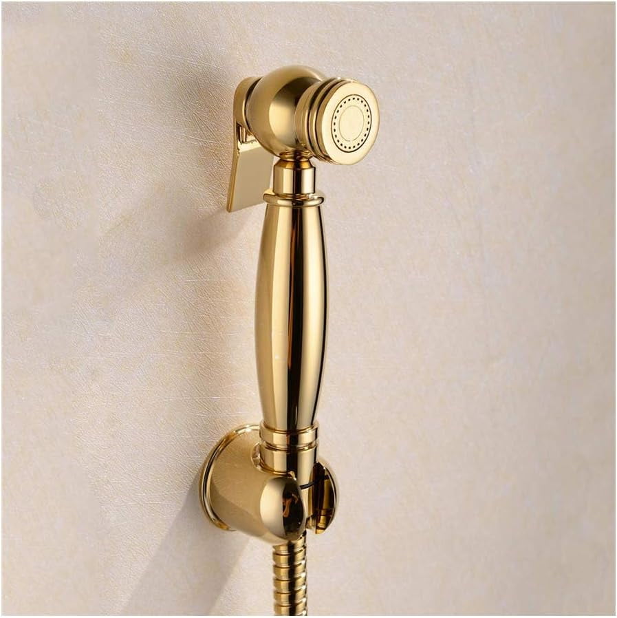 GoldSprayer Solid Brass Handheld Shower Toilet Sprayer Wall ...