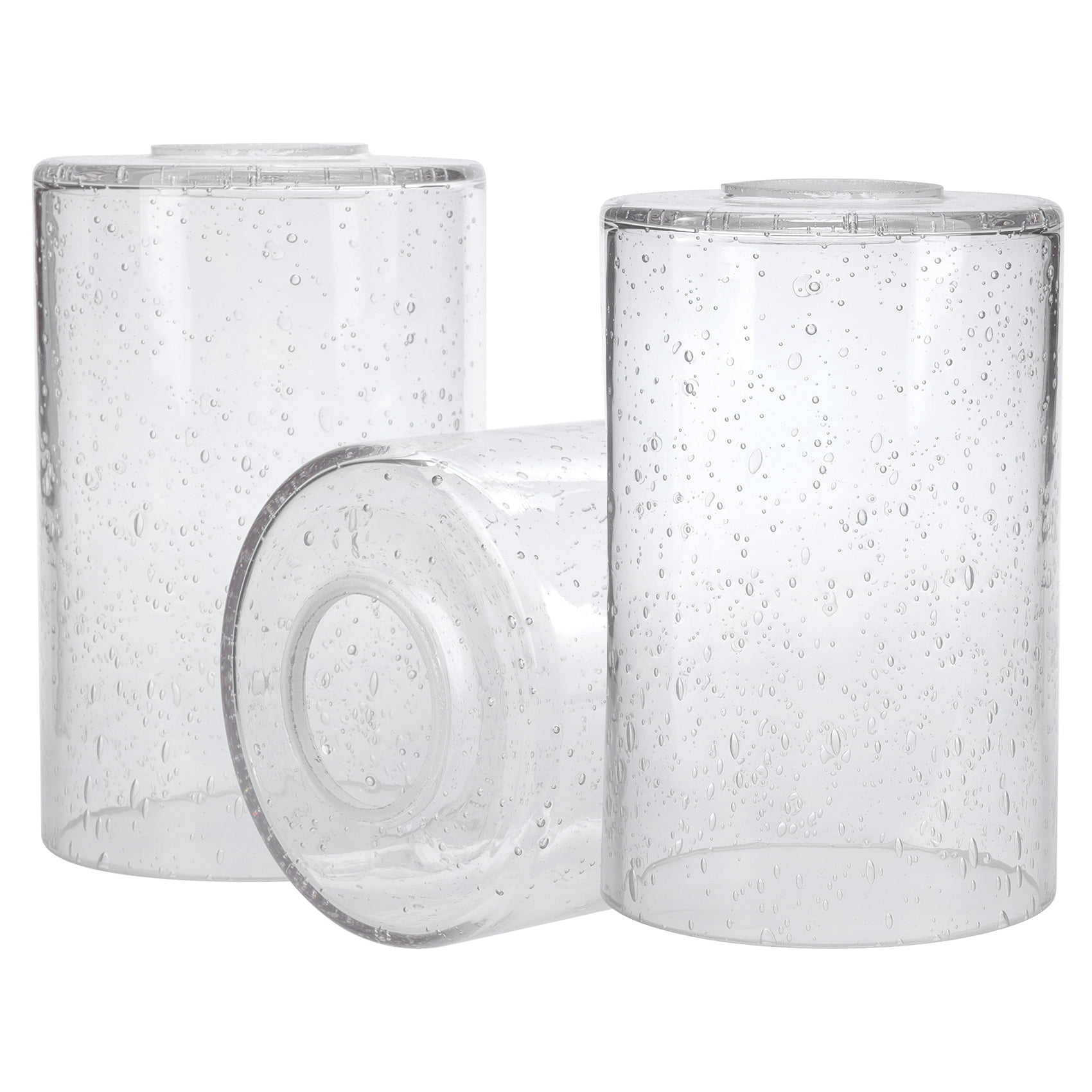 GoldSwift Clear Seeded Bubble Glass Lamp Shade Replacement Globe Cover ...