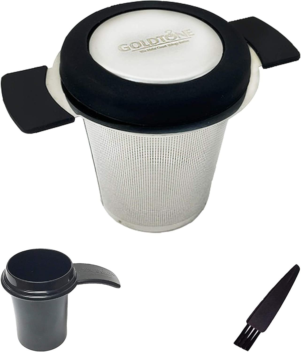 GoldTone Stainless Steel Tea Filter, Tea Infuser Strainer with Silicone ...