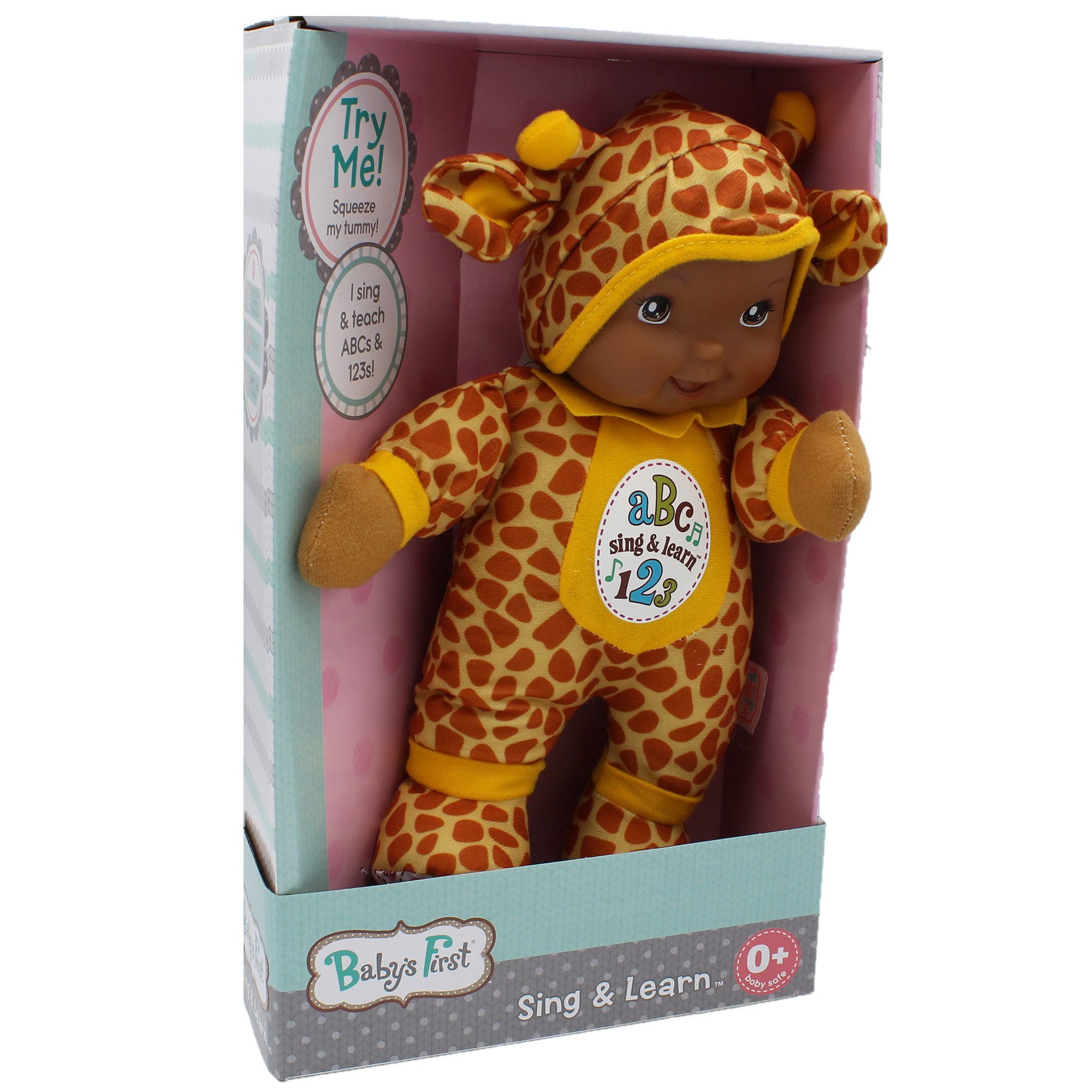 Goldberger Doll Baby's First Sing & Learn Giraffe African-American ...