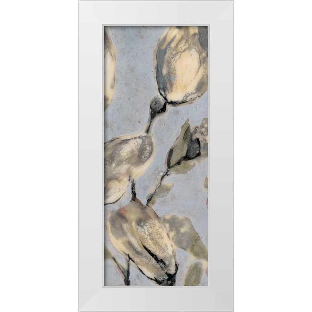 Goldberger, Jennifer 10x18 White Modern Wood Framed Museum Art Print Titled - Flower Bud ...