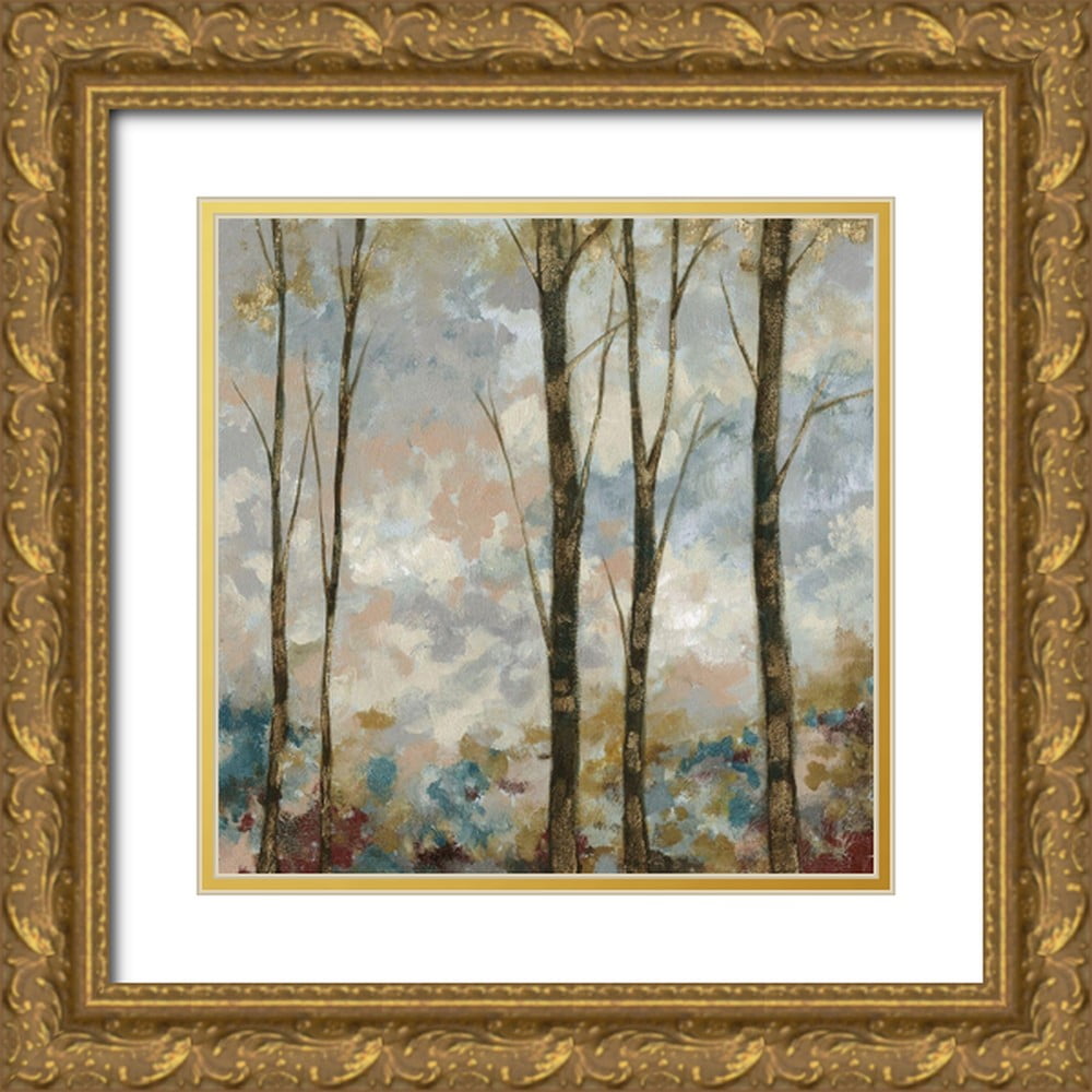 Goldberger, Jennifer 15x15 Gold Ornate Wood Framed with Double Matting ...