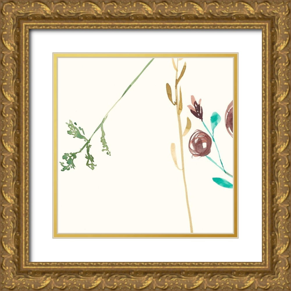 Goldberger, Jennifer 15x15 Gold Ornate Wood Framed with Double Matting ...