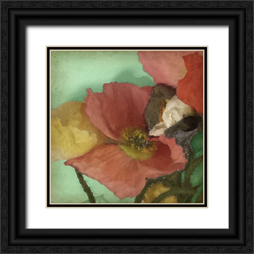 Goldberger, Jennifer 26x26 Black Ornate Wood Framed with Double Matting ...