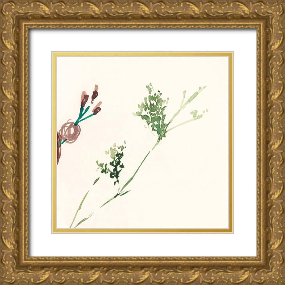 Goldberger, Jennifer 26x26 Gold Ornate Wood Framed with Double Matting ...