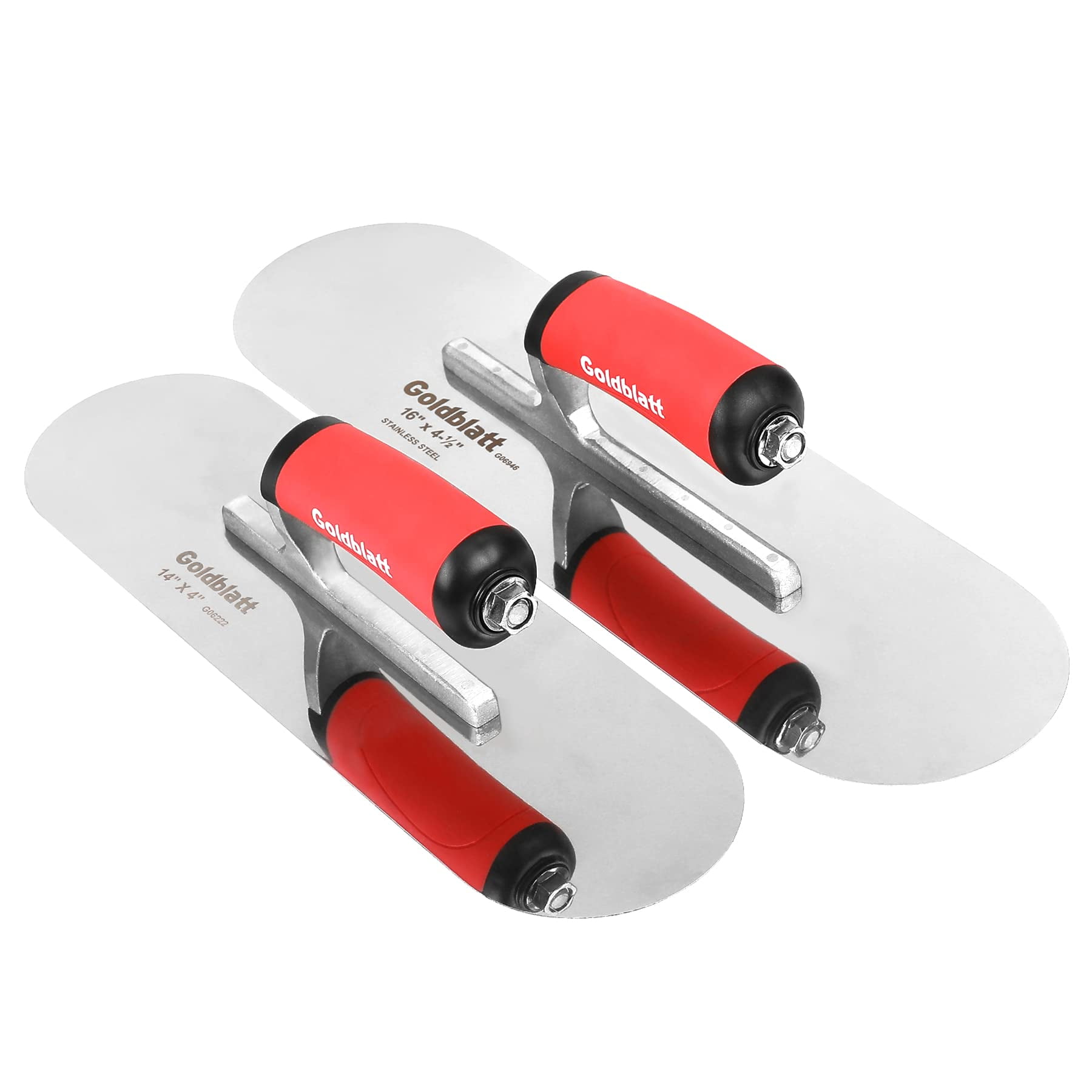 Goldblatt 2 Pieces Pool Trowel Stainless Steel with Soft Grip Handle ...