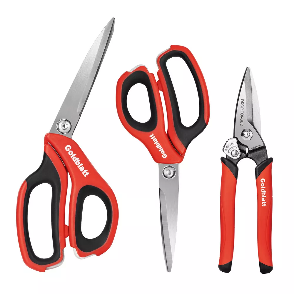 Goldblatt 3PCS Scissor Heavy Duty Multipurpose Scissor Drop Forged ...