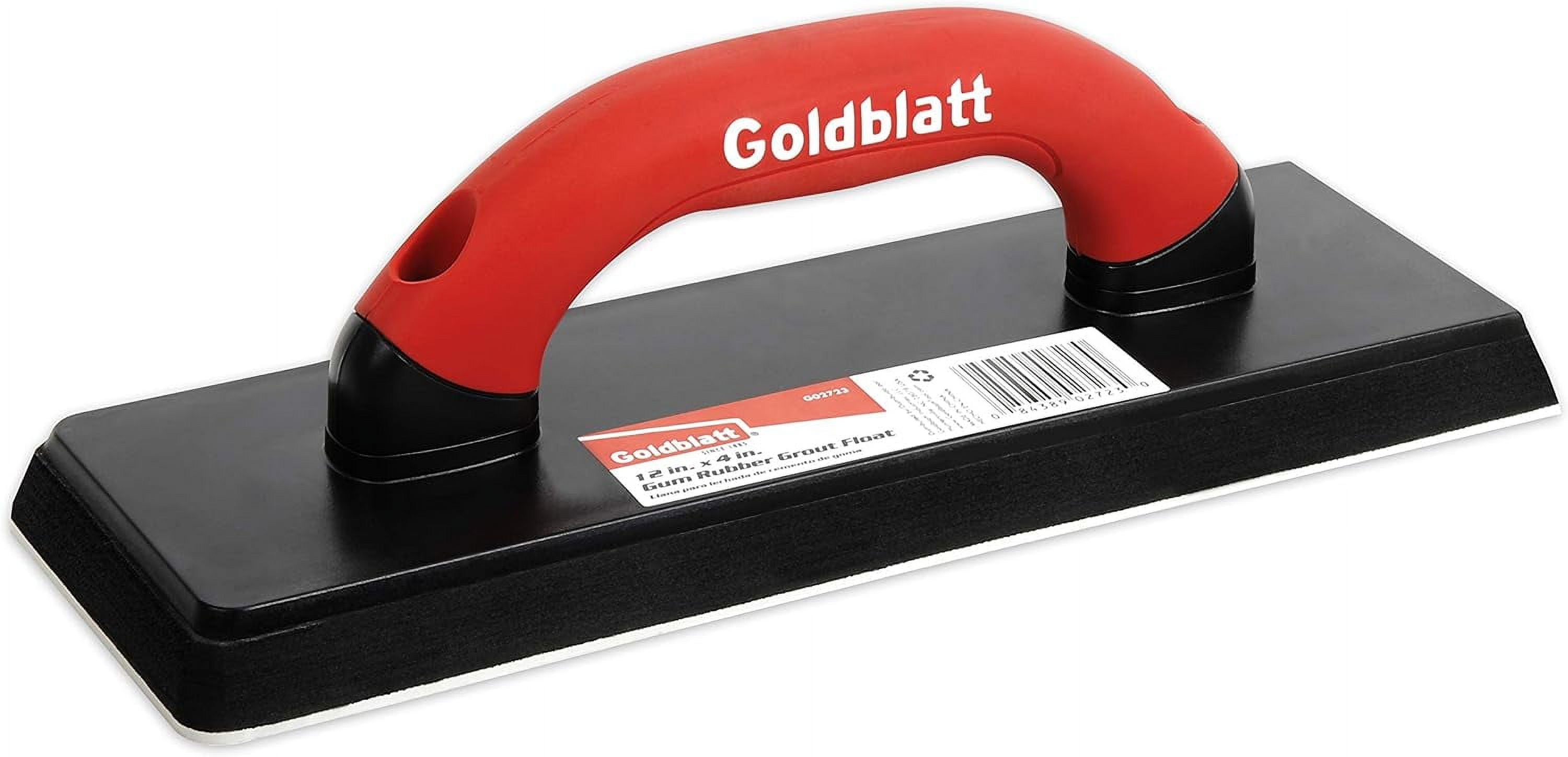 Goldblatt G02723 Gum Rubber Float, 4 W x 12 L, Masonry Float - Walmart.com