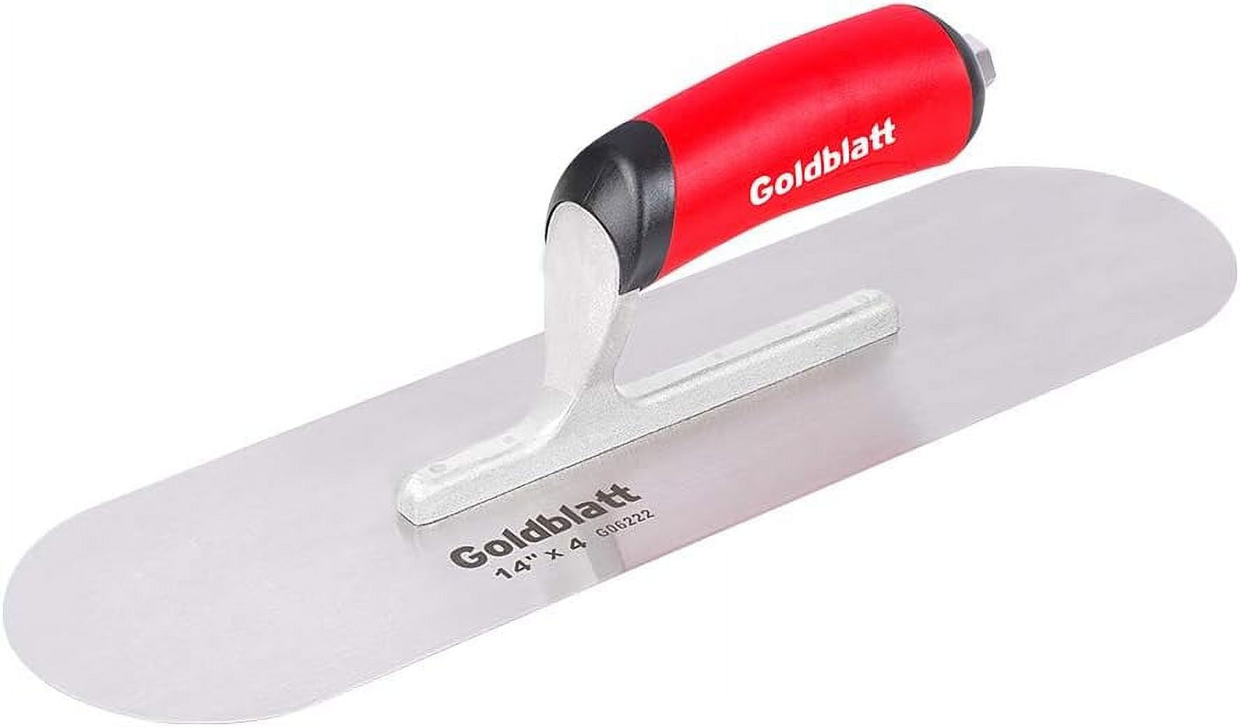 Goldblatt G06222 14x4" Swimming Pool Trowel, Carbon Steel Blade ...