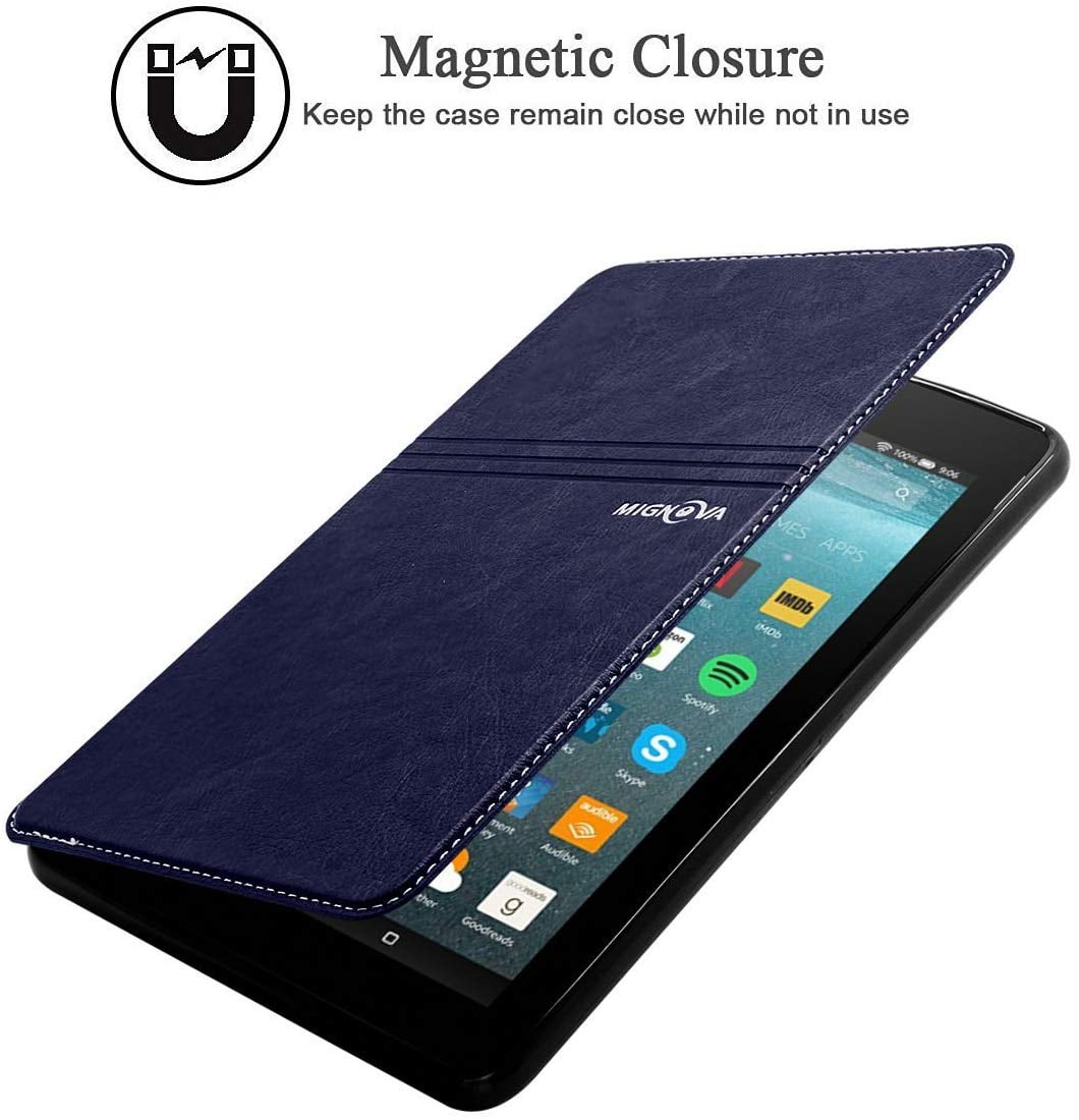 Goldcherry for Amazon Fire 7 Case,Flip Folio Wallet Case Multi-Angle ...