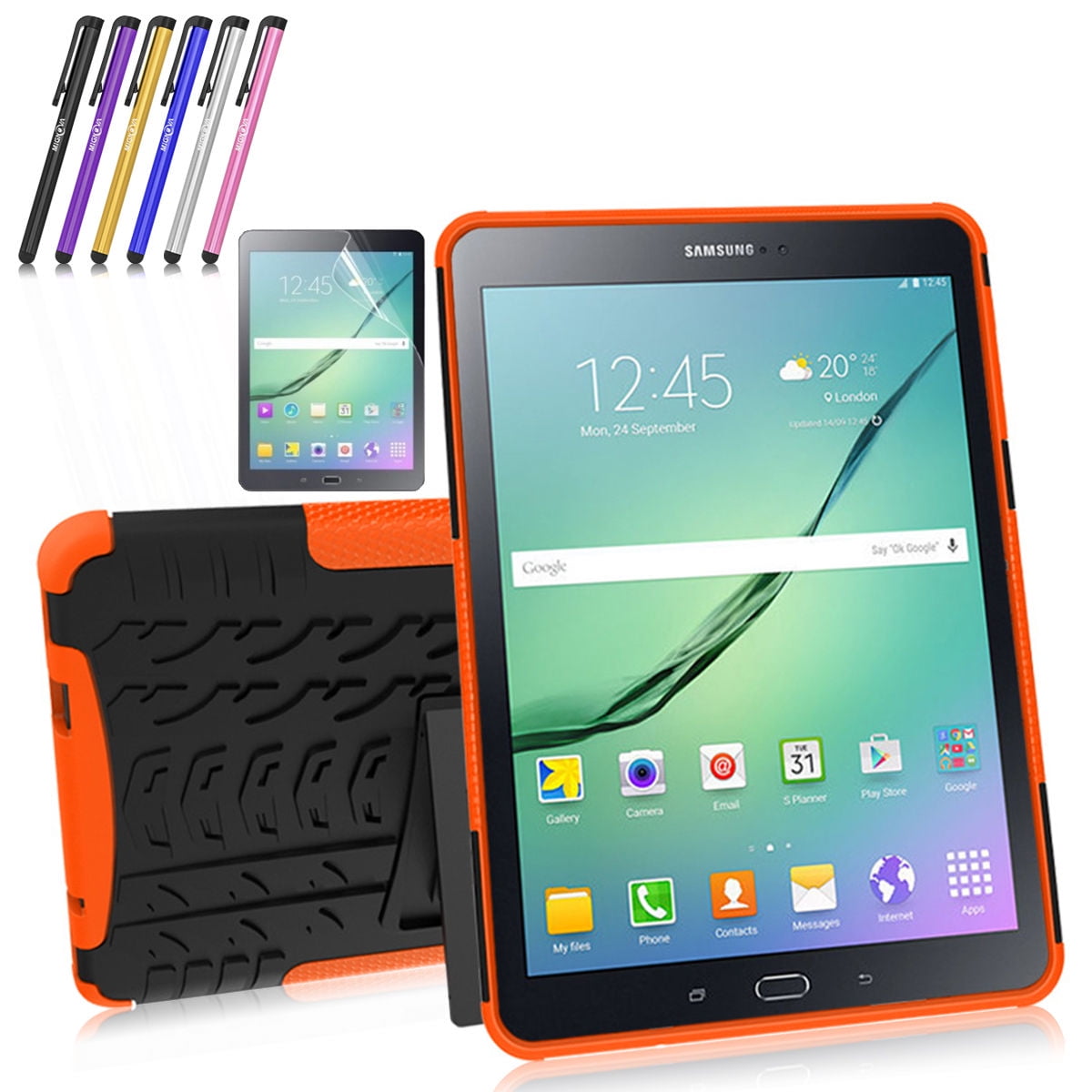 Goldcherry for Galaxy Tab S2 8.0 T710 Case Hybrid Armor with Stand ...