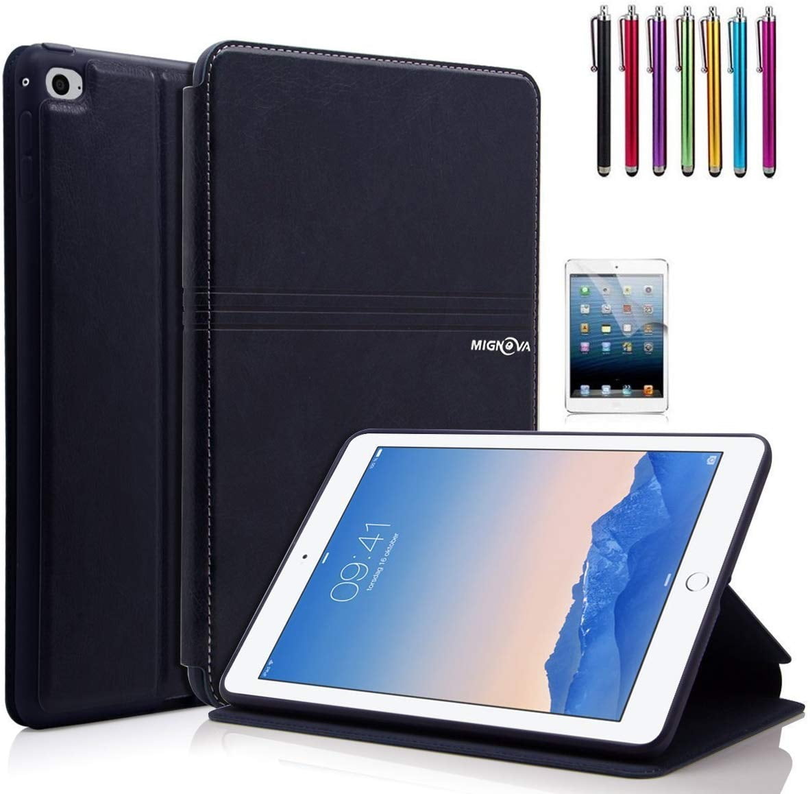 Goldcherry for iPad Mini 4 Case,Flip Folio Wallet Case Multi-Angle ...