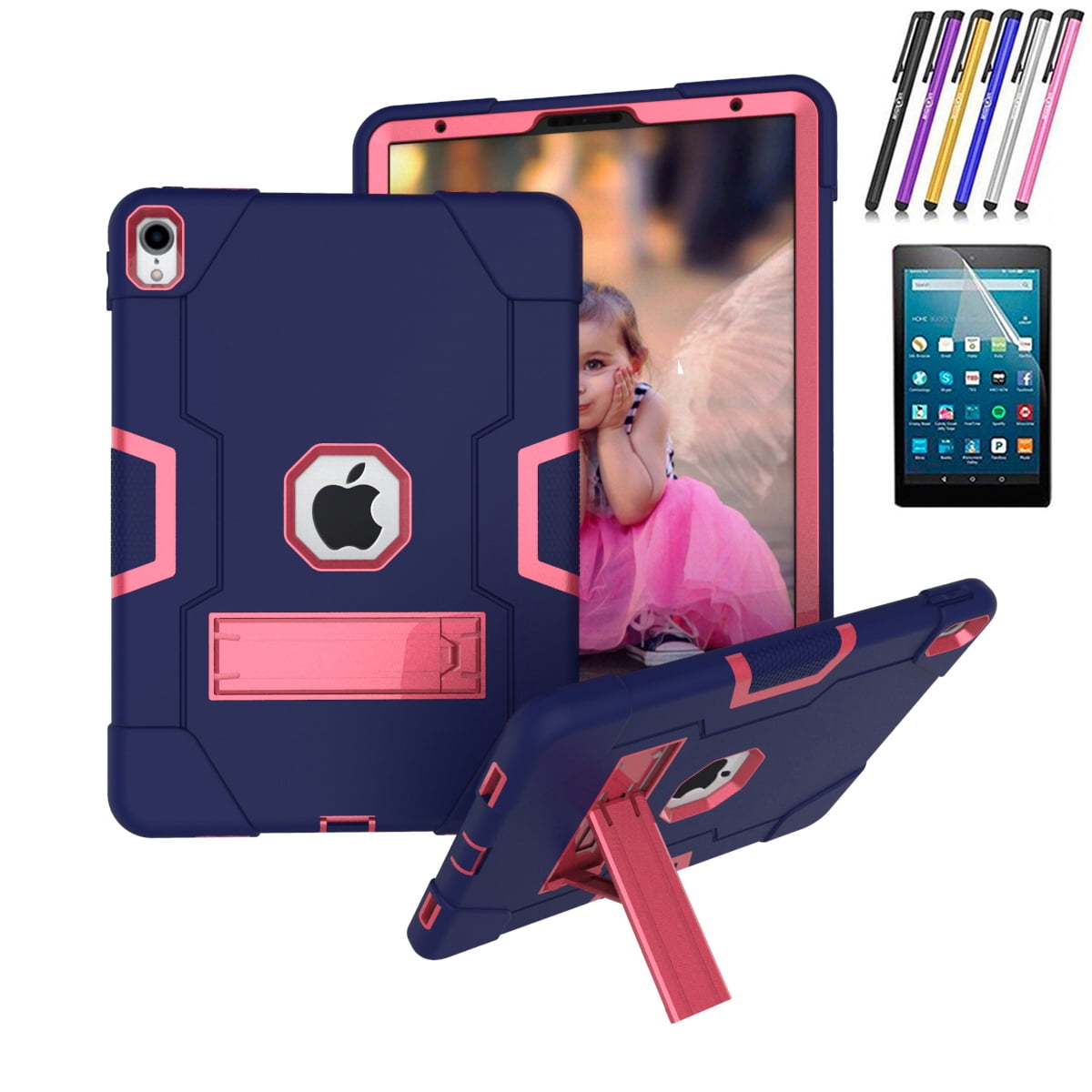 Goldcherry for iPad Pro 11 in Case.Hybrid Shockproof Rugged Anti-Impact ...