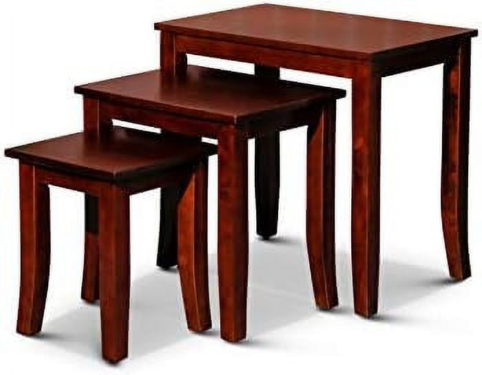 Golden 3-Piece Nesting Tables Indoor Living Collection - Cherry ...