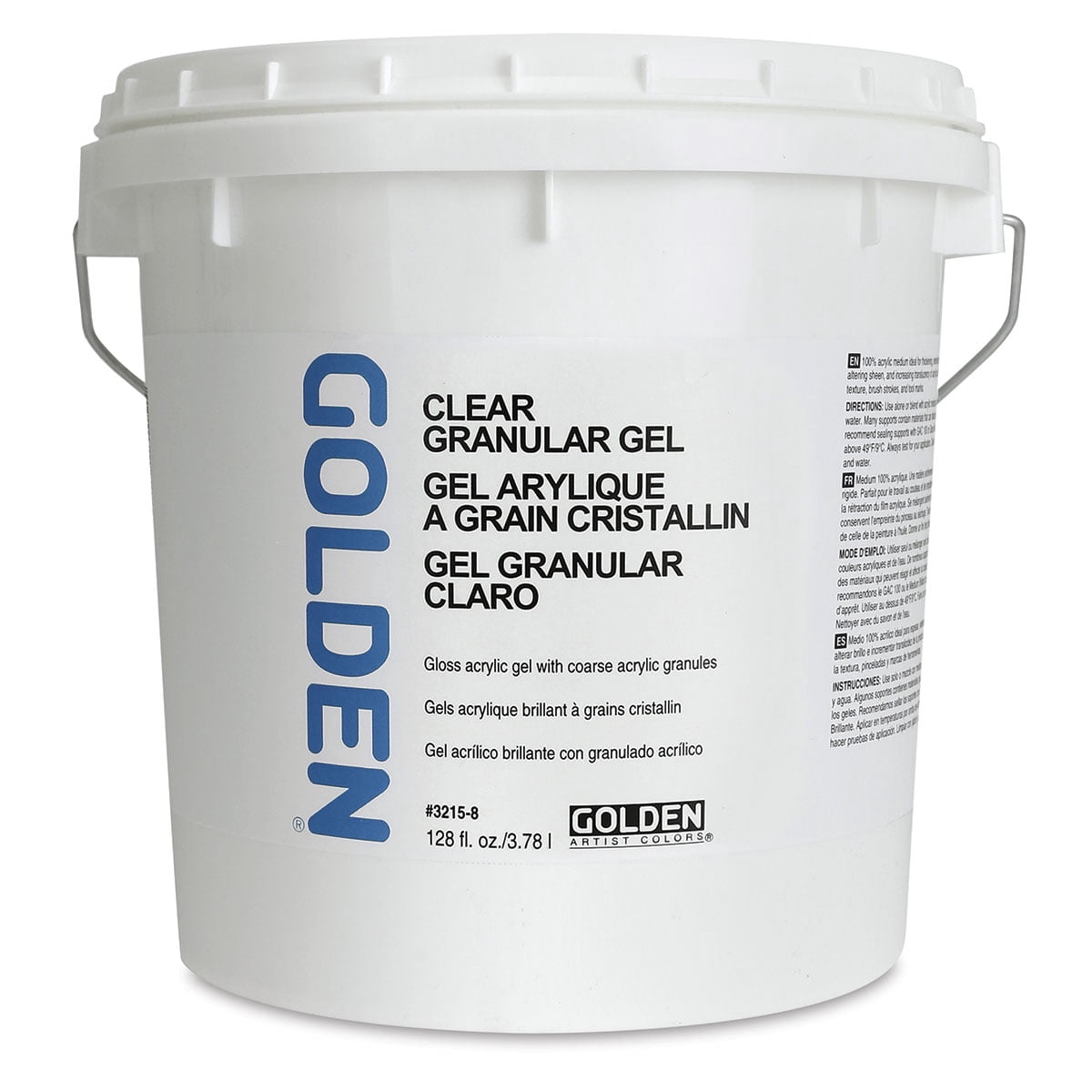 Golden Acrylic Gel Medium - Clear Granular, 128 oz tub - Walmart.com