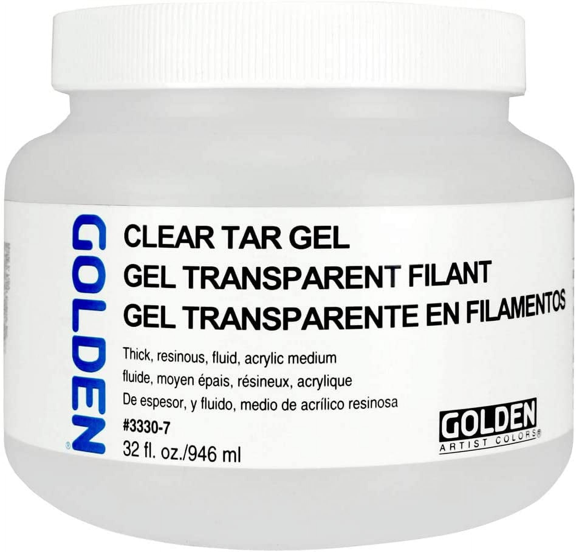 Golden Acrylic Medium - Clear Tar Gel, 32 oz jar - Walmart.com
