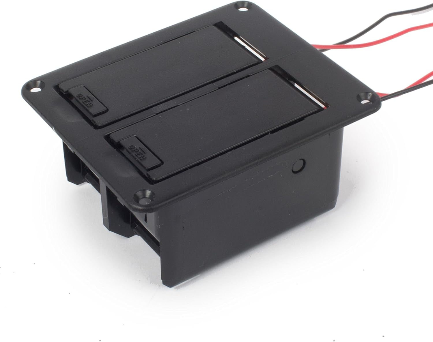 Golden Age Battery Box for Solidbody Guitar, Holds Two 9-volt Batteries ...