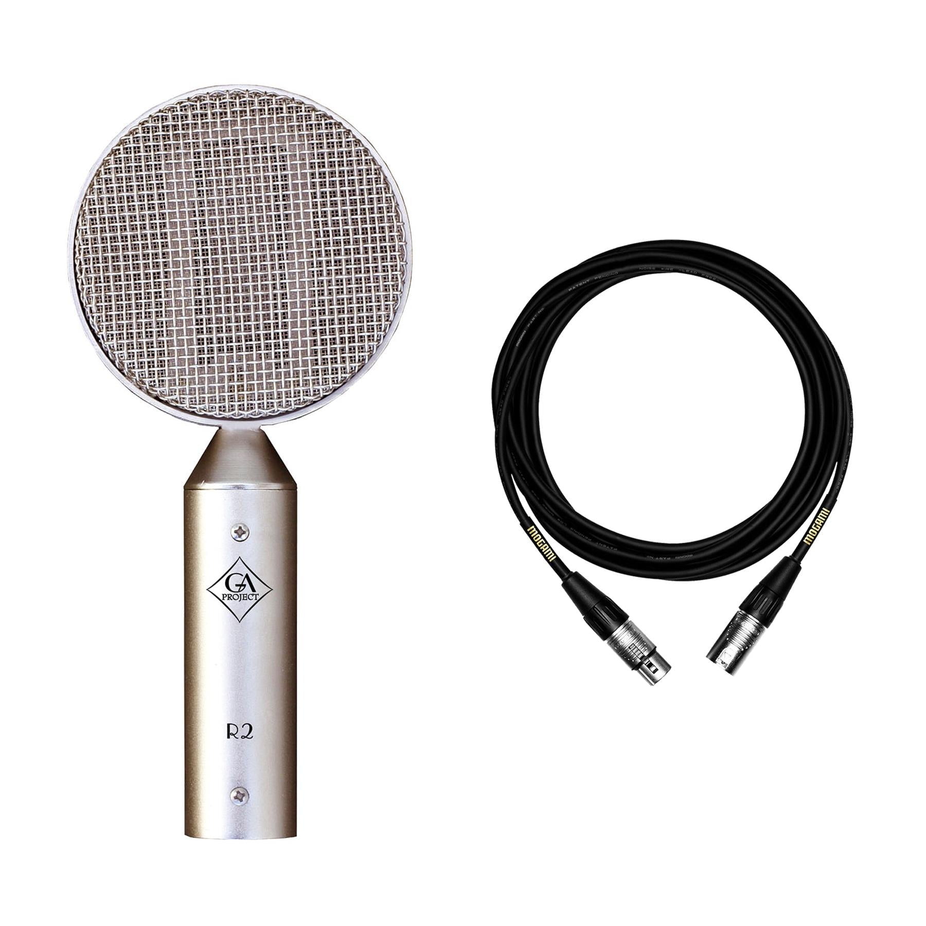 Golden Age Project R2 MK2 Ribbon Microphone w/ Mogami 15ft XLR Cable ...