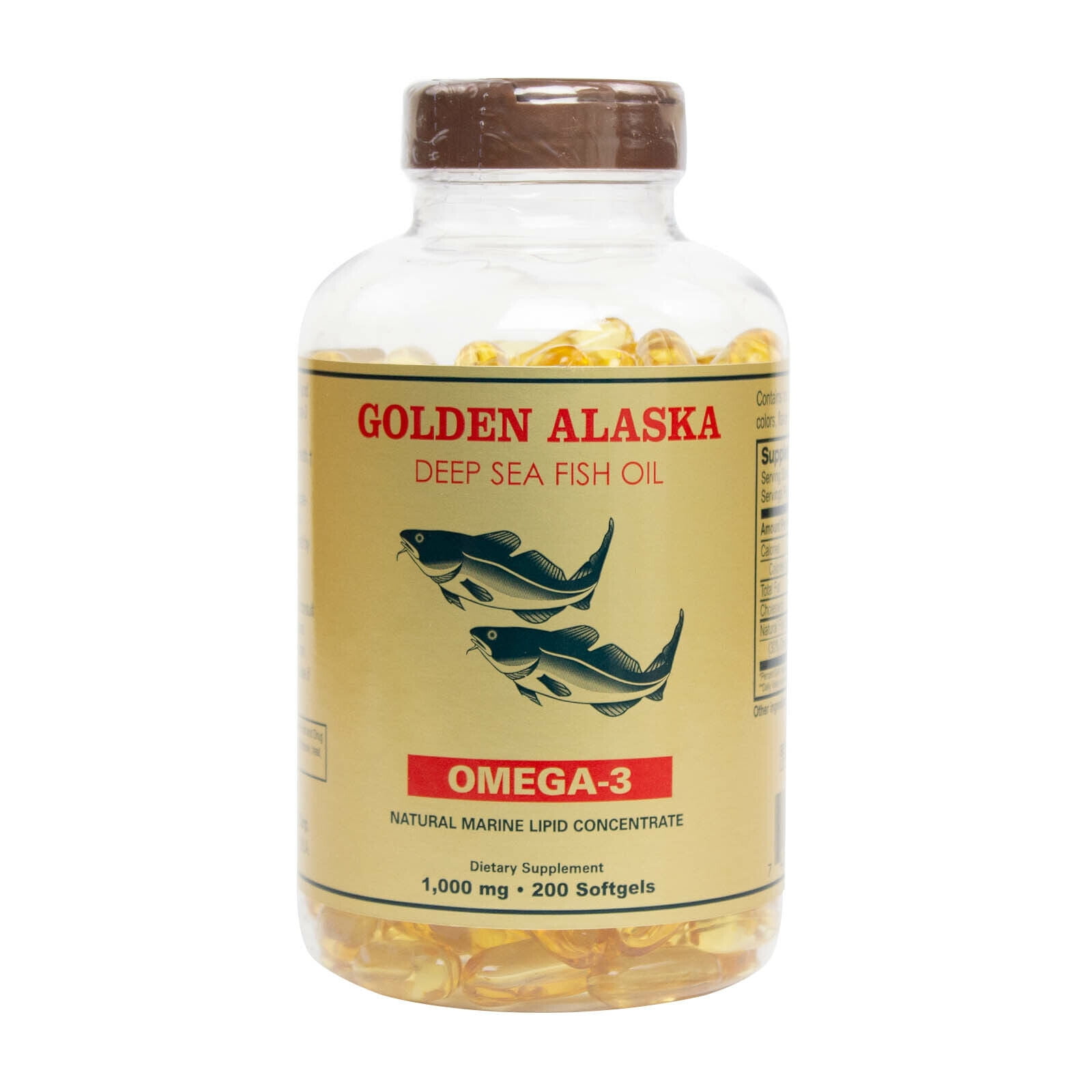 Golden Alaska Deep Sea Fish Oil 1000 mg 200 Softgels - Walmart.com