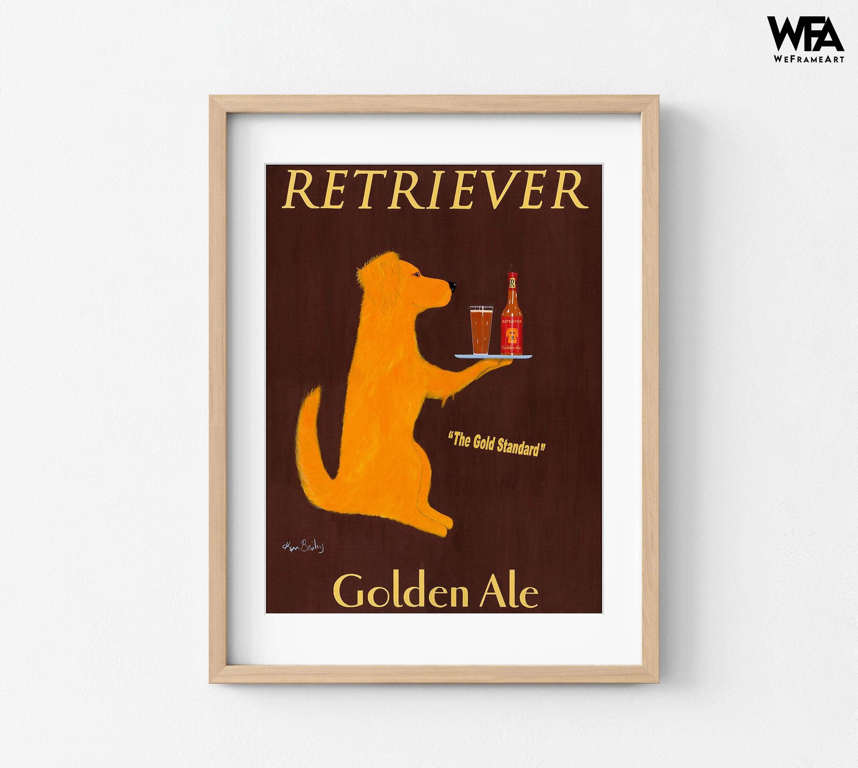 Golden Ale by Ken Bailey, Beer Bar Wall Decor, Pet Friendly Bar Wall ...