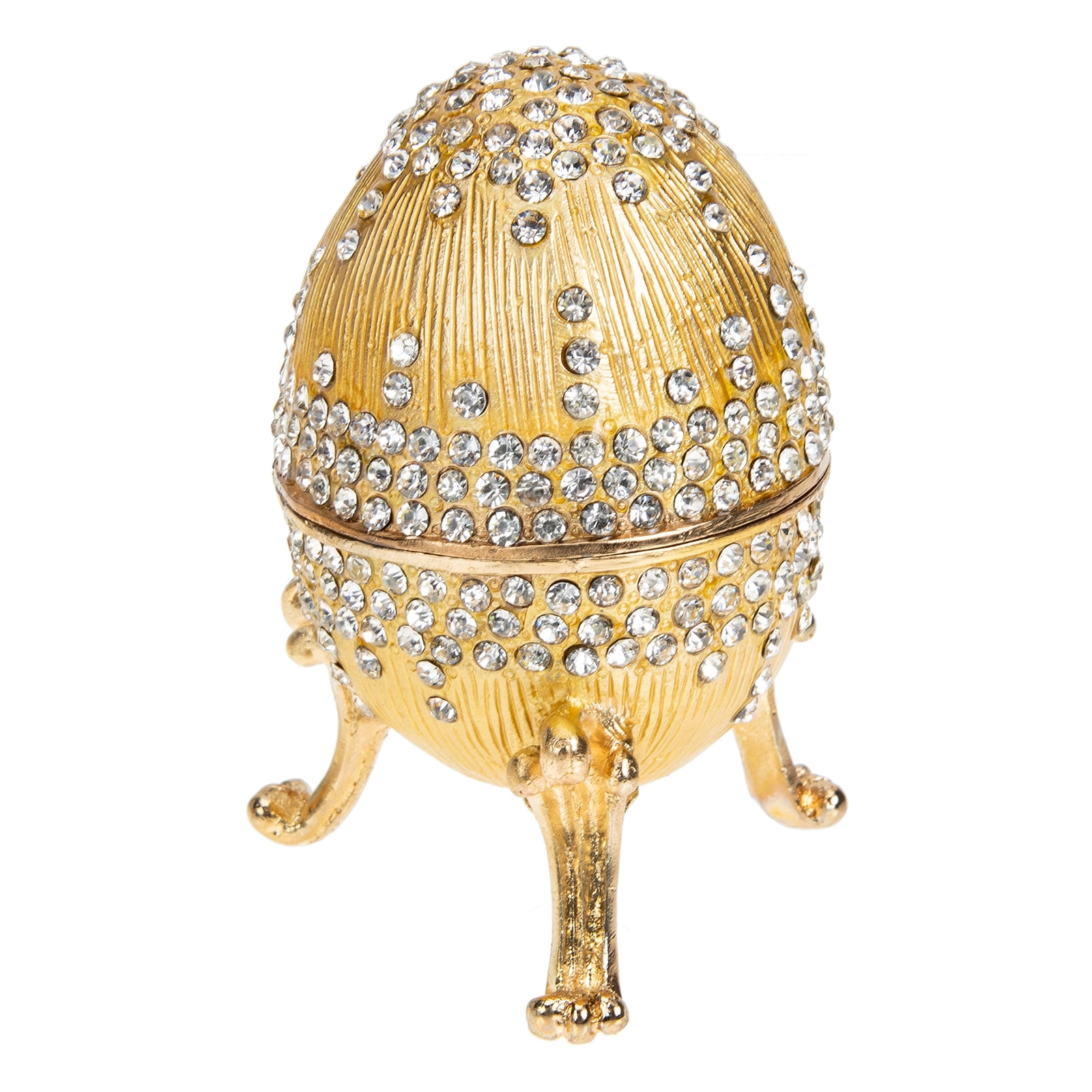 Golden Alloy Trinket Box for Decoration with Storage Space Great for ...