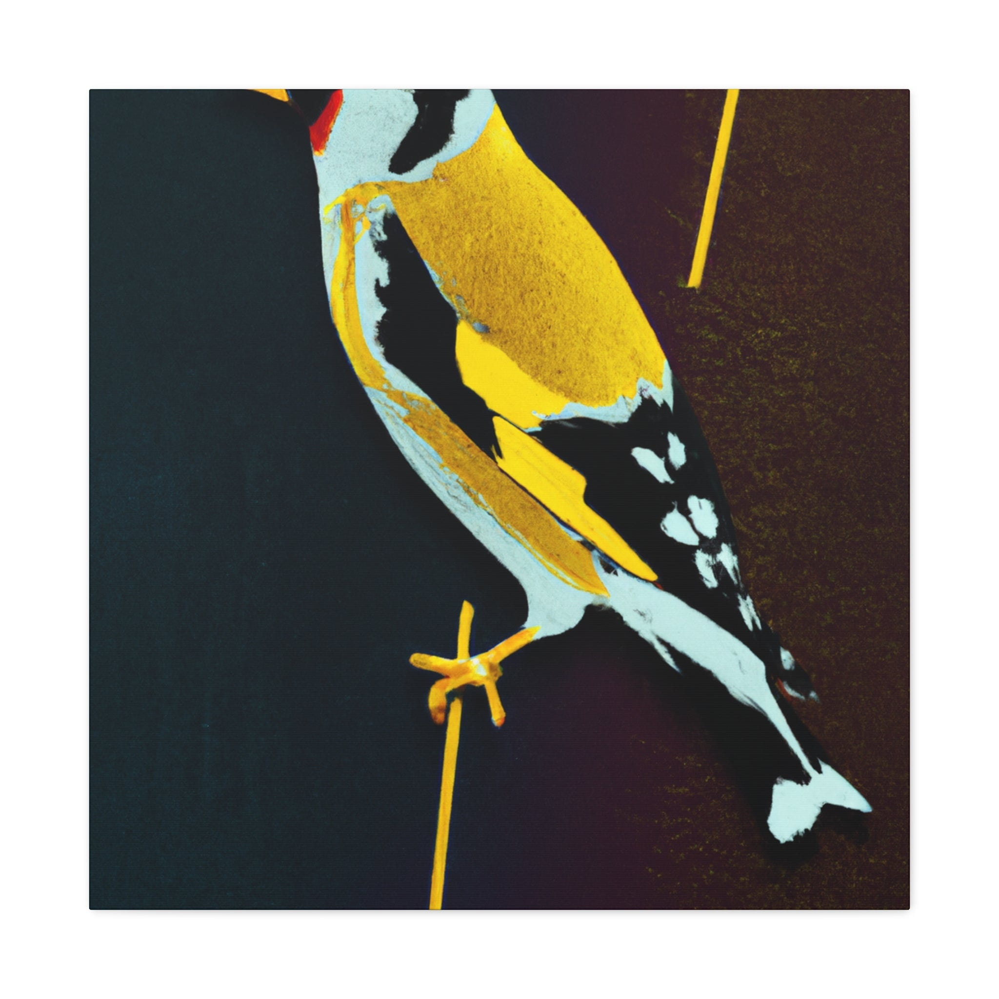 Golden American Finches - Canvas - Walmart.com