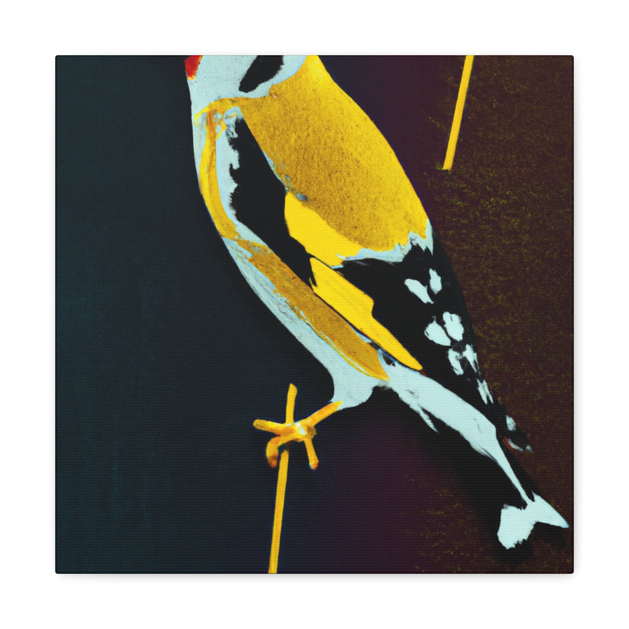Golden American Finches - Canvas - Walmart.com