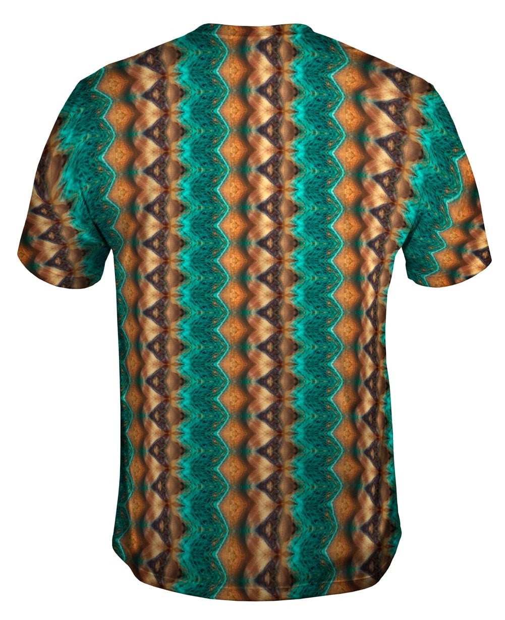 Golden Aqua Snake Skin Pattern Mens T-Shirt All Over Print - Walmart.com