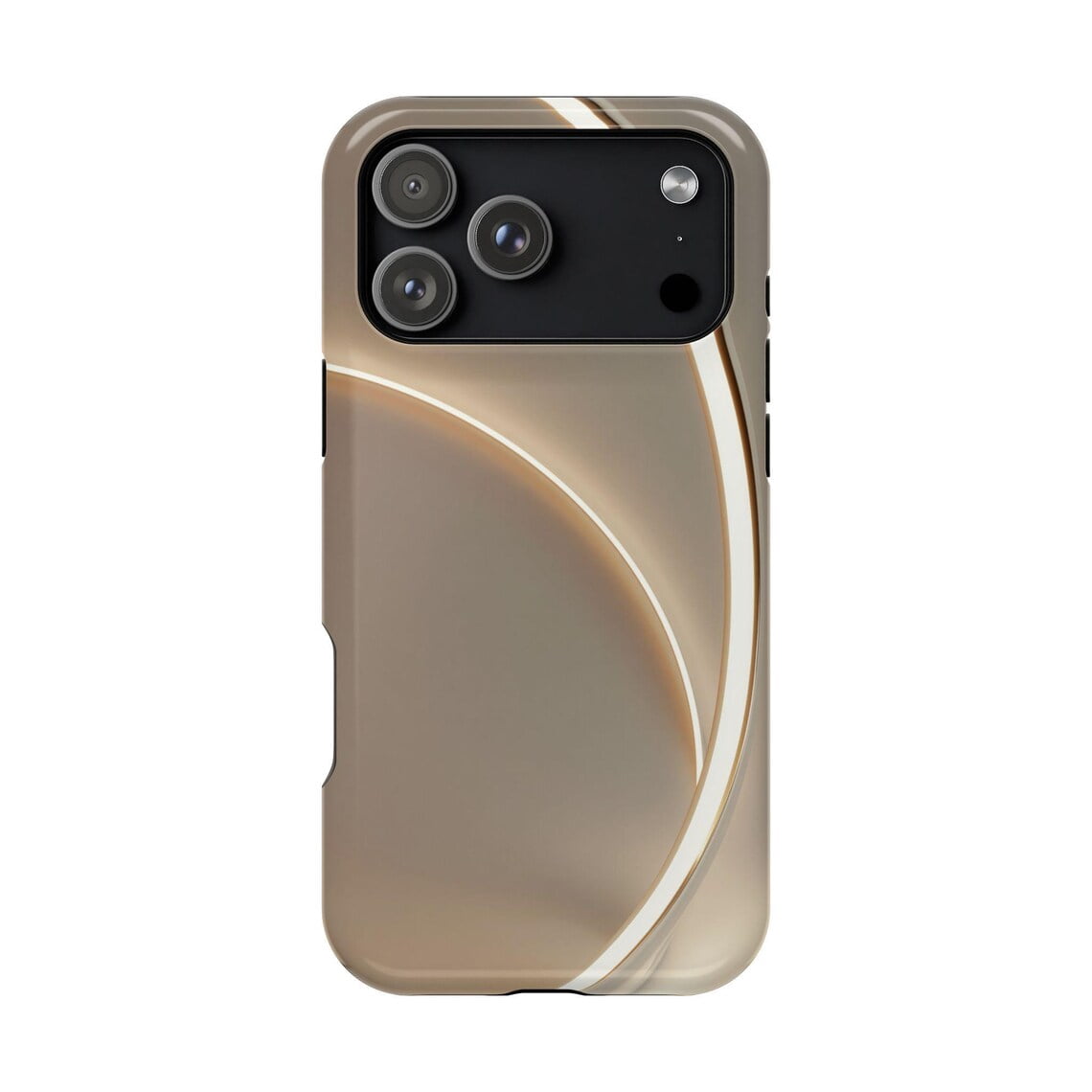 Golden Arc Light Beige Halo Minimalist Abstract Art Phone Case form ...