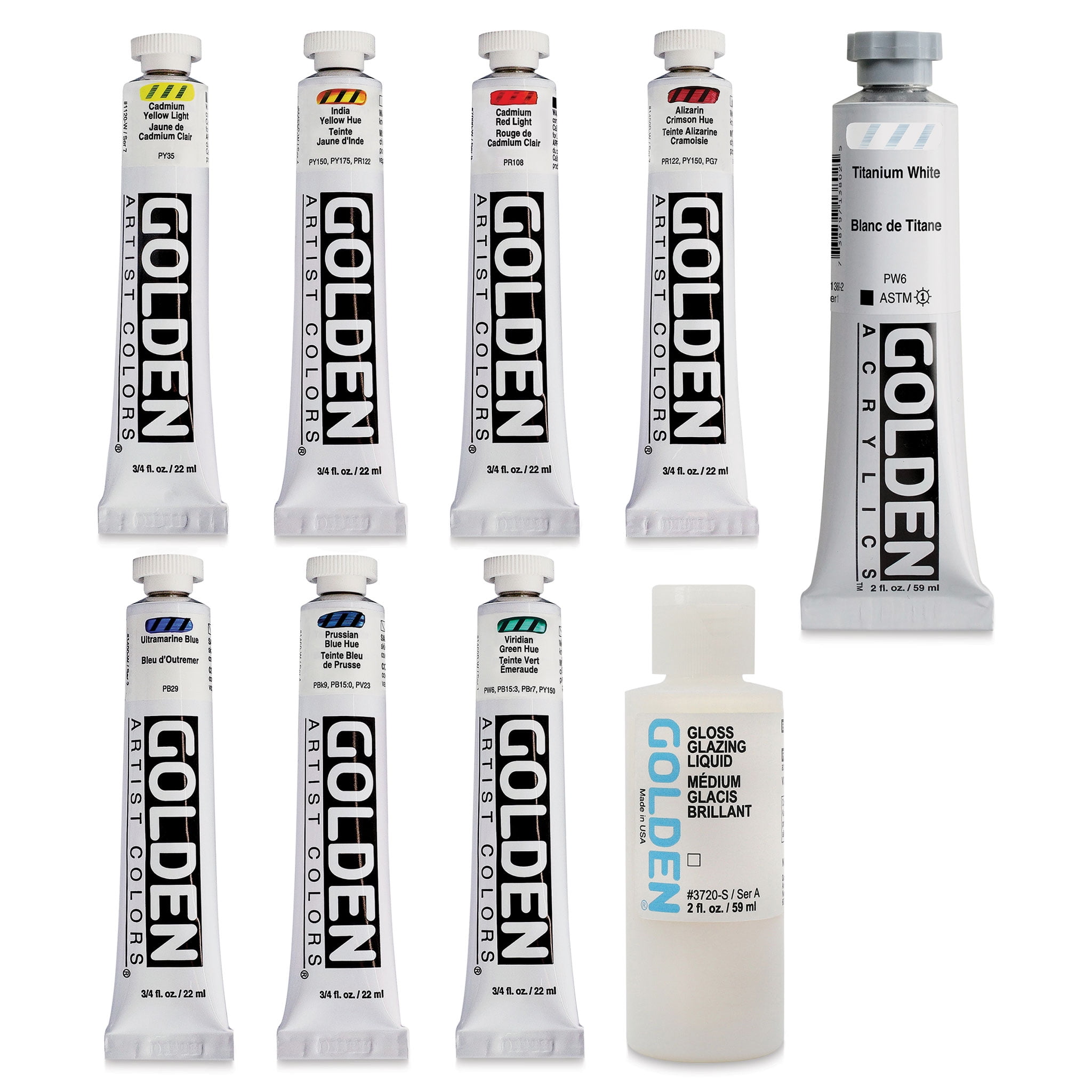 Golden Artist Color, Heavy Body Acrylic Traditional Set (0947-0 ...