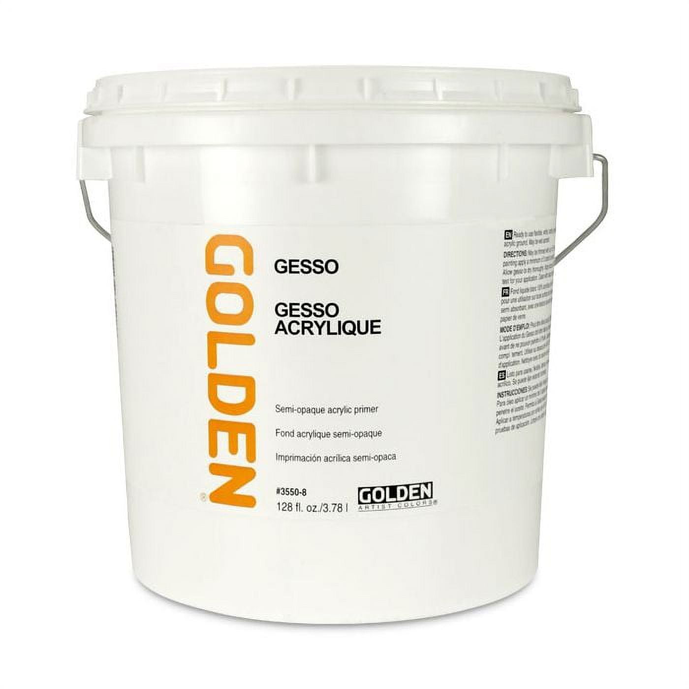 Golden Artist Colors 128 Oz Acrylic Gesso White - Walmart.com