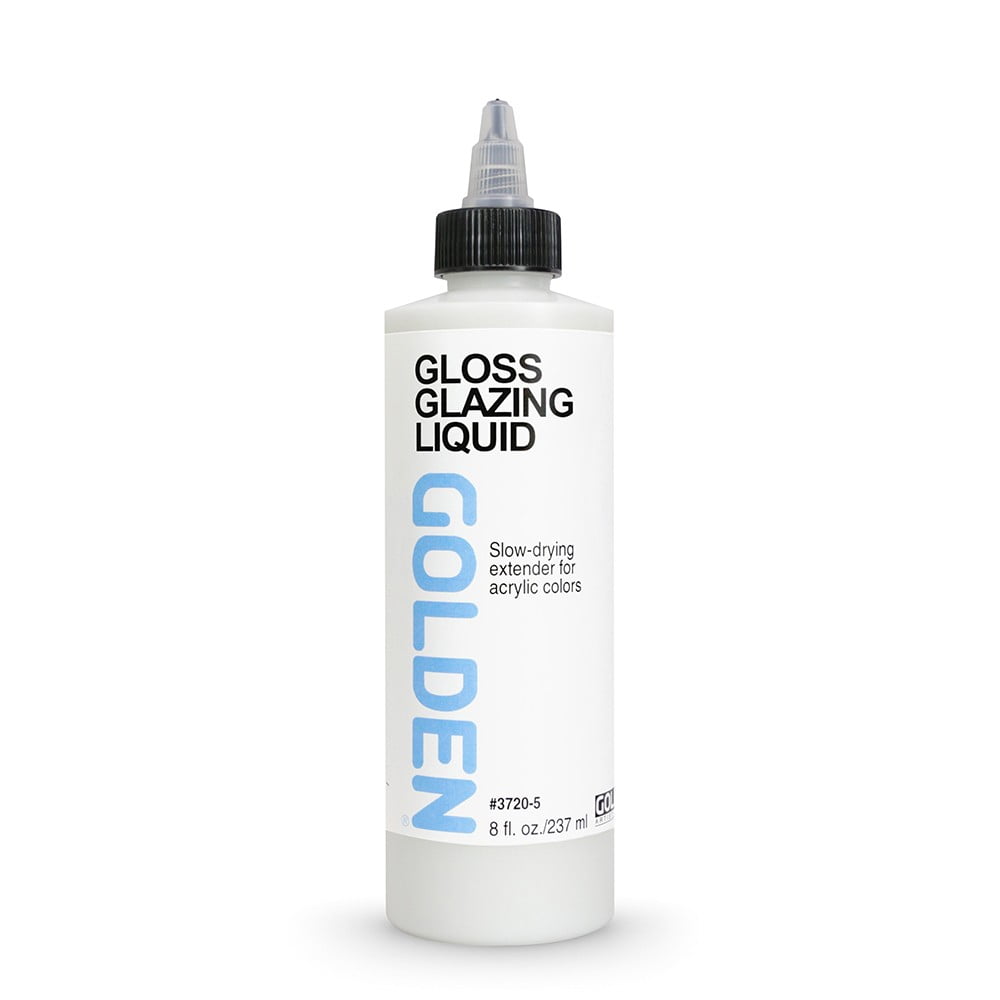 Golden Artist, Gloss Glazing Liquid 8 oz, Acrylic Medium for Fine Art ...