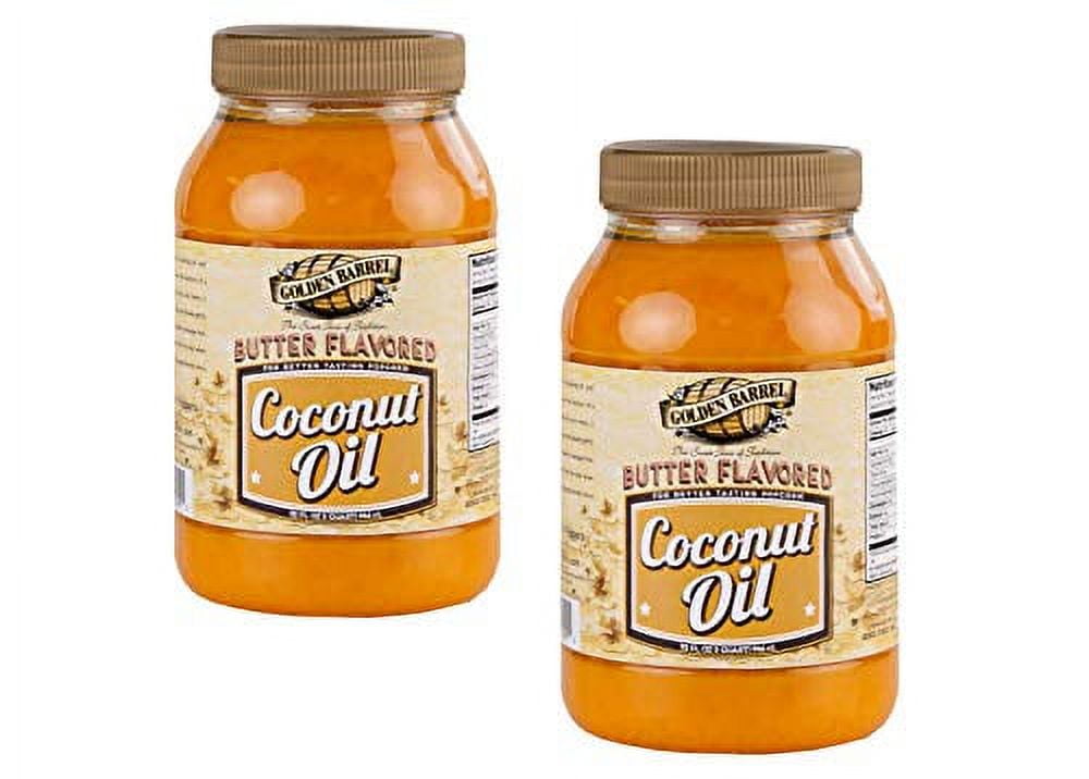 Golden Barrel Butter Flavored Coconut Oil, Theatre Popping Flavor ...