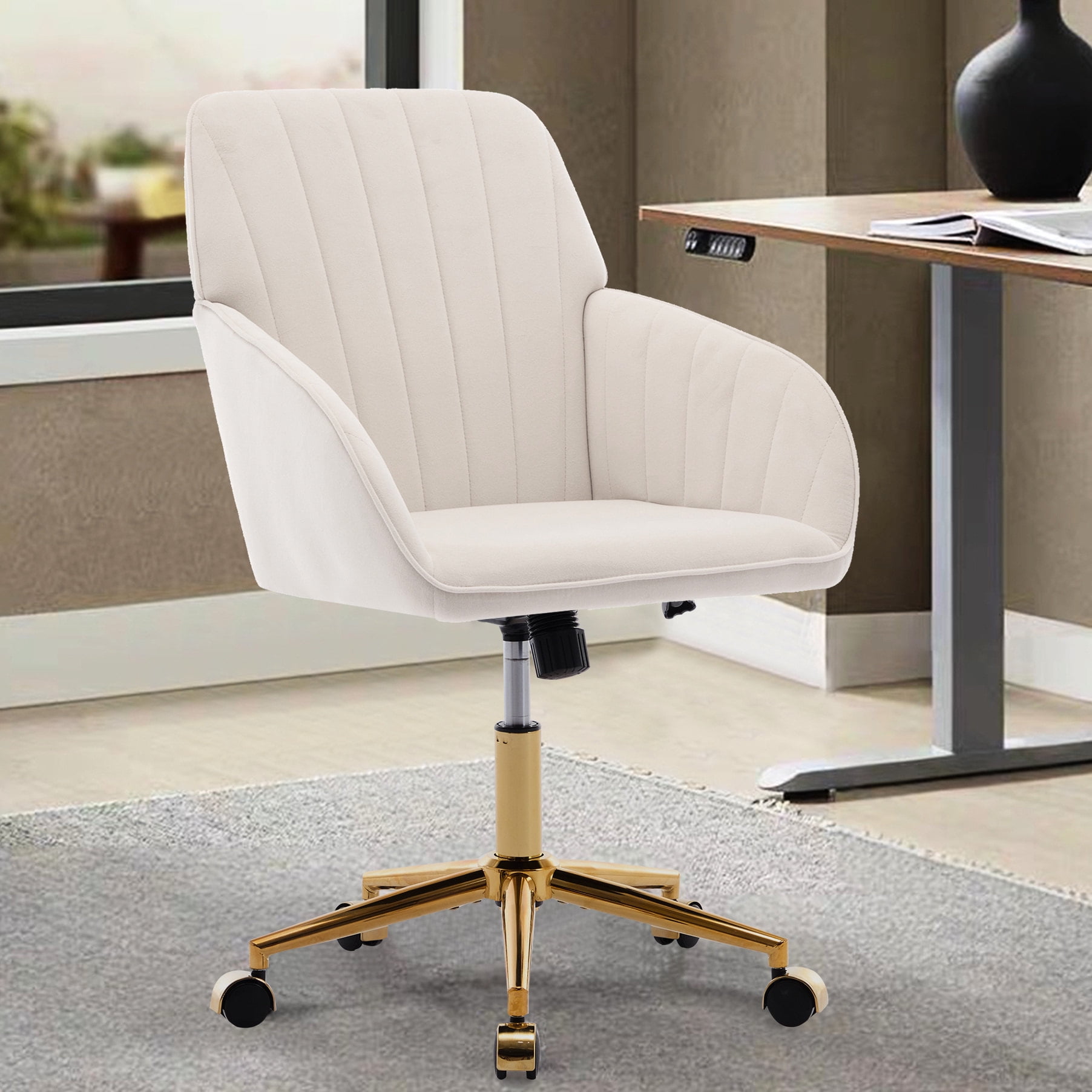 Golden Base Stable Office Chair | Workspace and Bedroom, Precise Lumbar ...