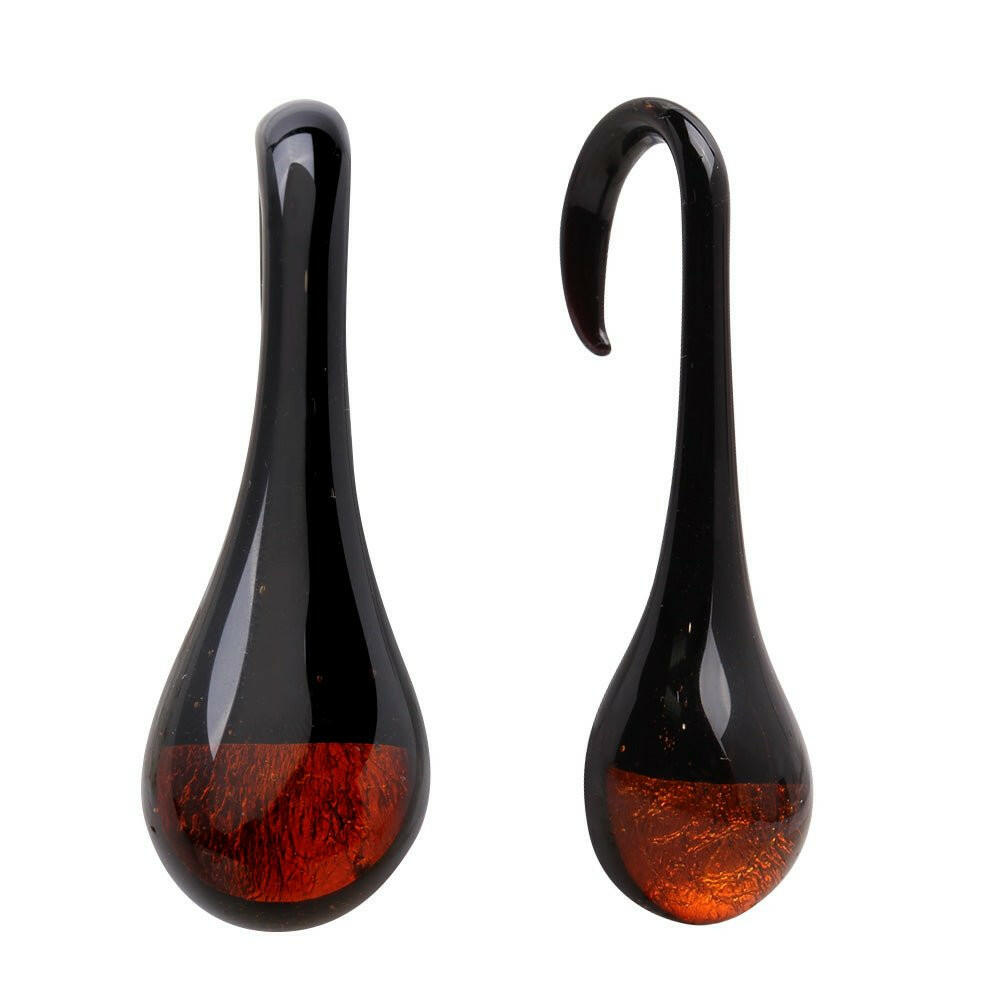 Golden Black Water Drop Glass Hanging Taper - Walmart.com