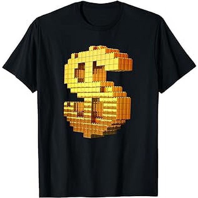 Golden Block Money Dollar Sign Prosperity Bricks T-Shirt - Walmart.com