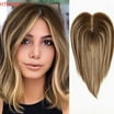 HAIRRO Human Hair Toppers For Women 100% Remy Topper With/Without Bangs ...