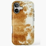 Golden Brown Cowhide Western Pattern Cartoon Illustration with iPhone ...