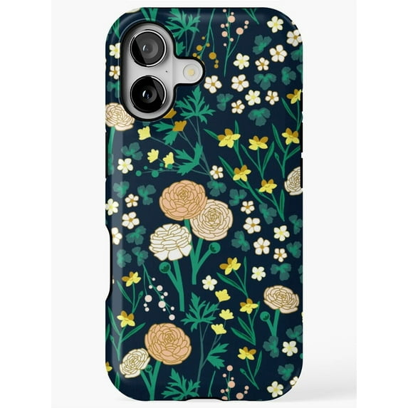 Golden Buttercup Mix Floral Phone Case for iPhone 11 12 13 14 15 16 17 ...