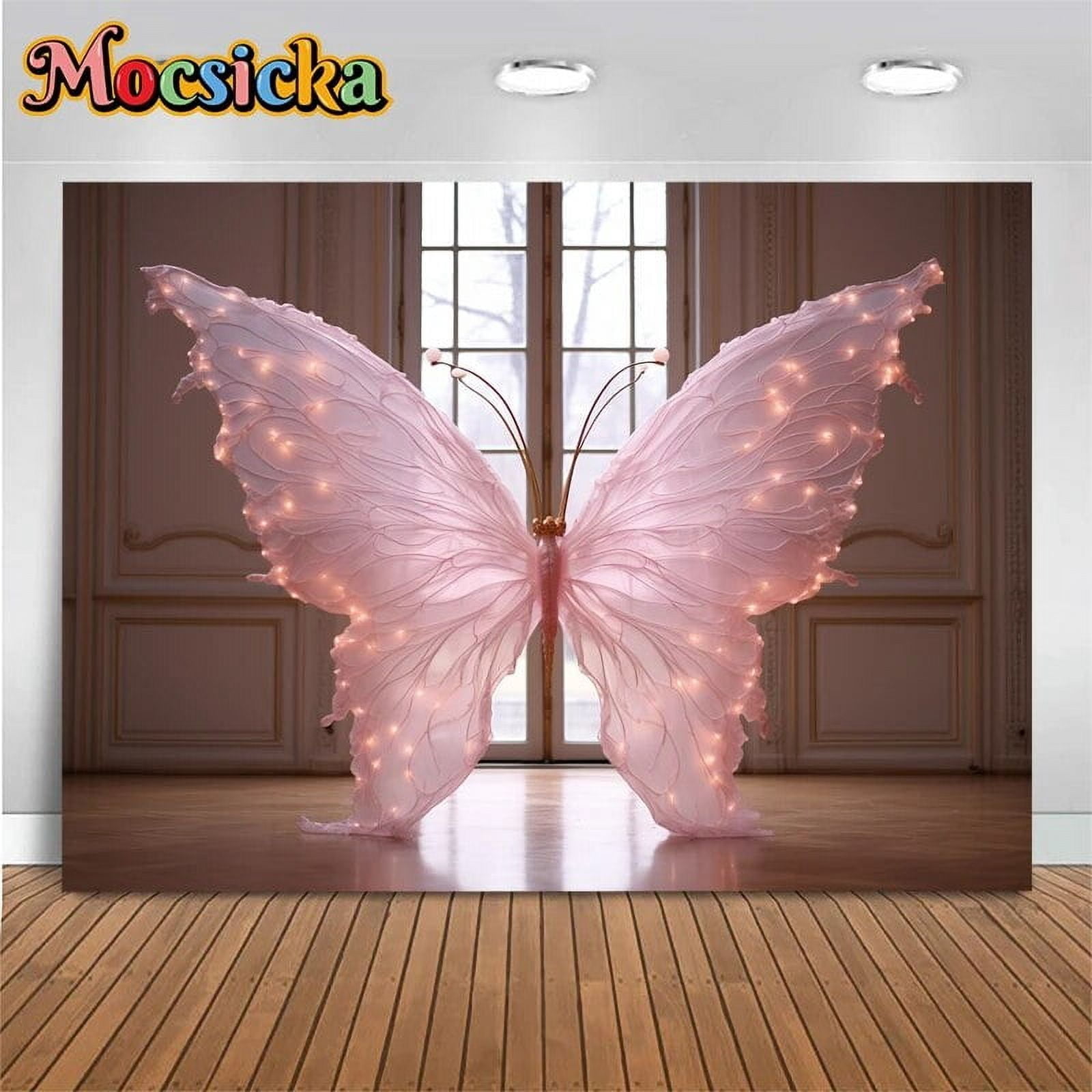 Golden Butterfly Backdrop Photography Adult Baby Shower Girl Birthday ...