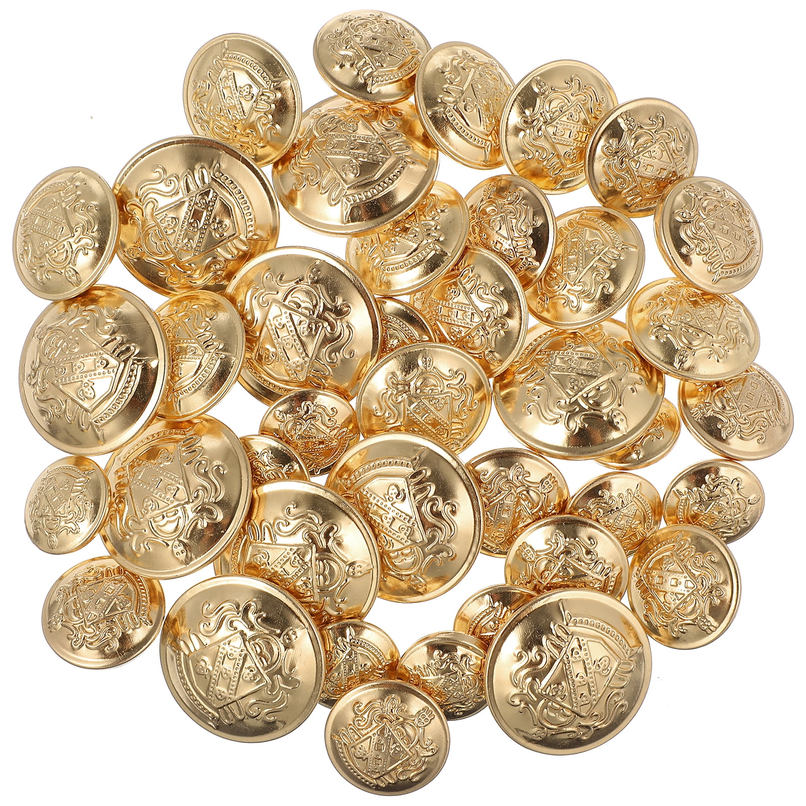 Golden Buttons Vintage Clothing Japanese-style Metal Christmas Crafts ...