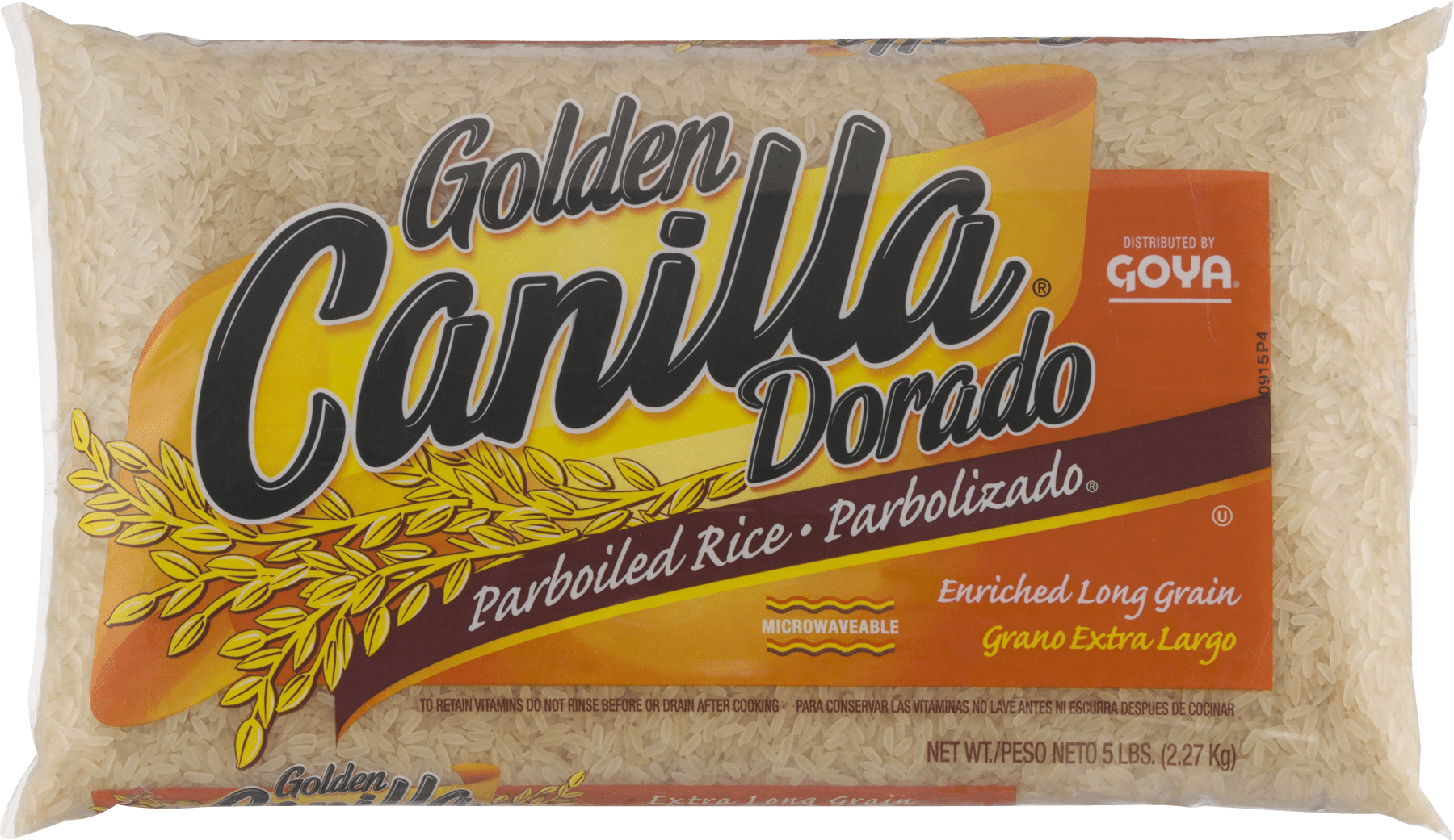 Golden Canilla Long Grain Parboiled Rice 5 Lb - Walmart.com