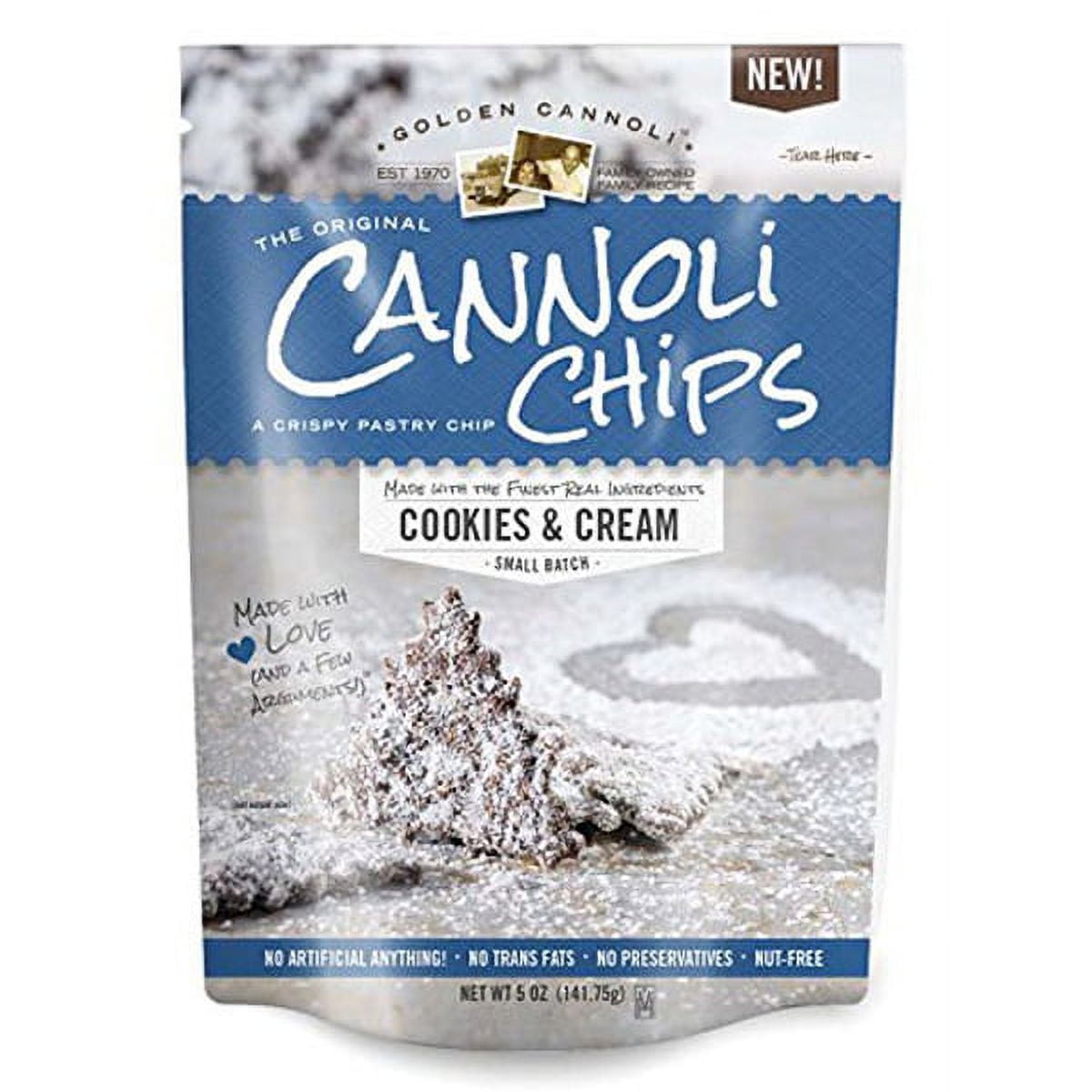 Golden Cannoli The Original Cannoli Chips Cookies & Cream 5 oz Bags ...