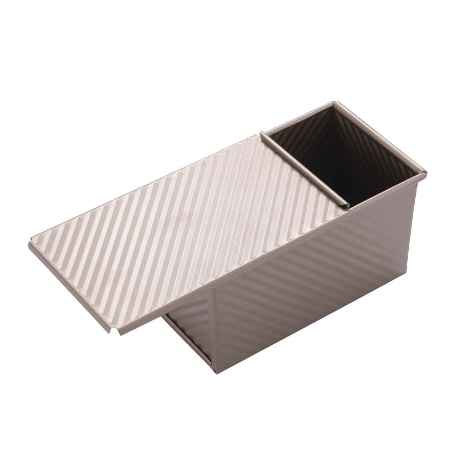 Golden Carbon Steel Bread Toast Mold Bread Pan with Lid - Walmart.com