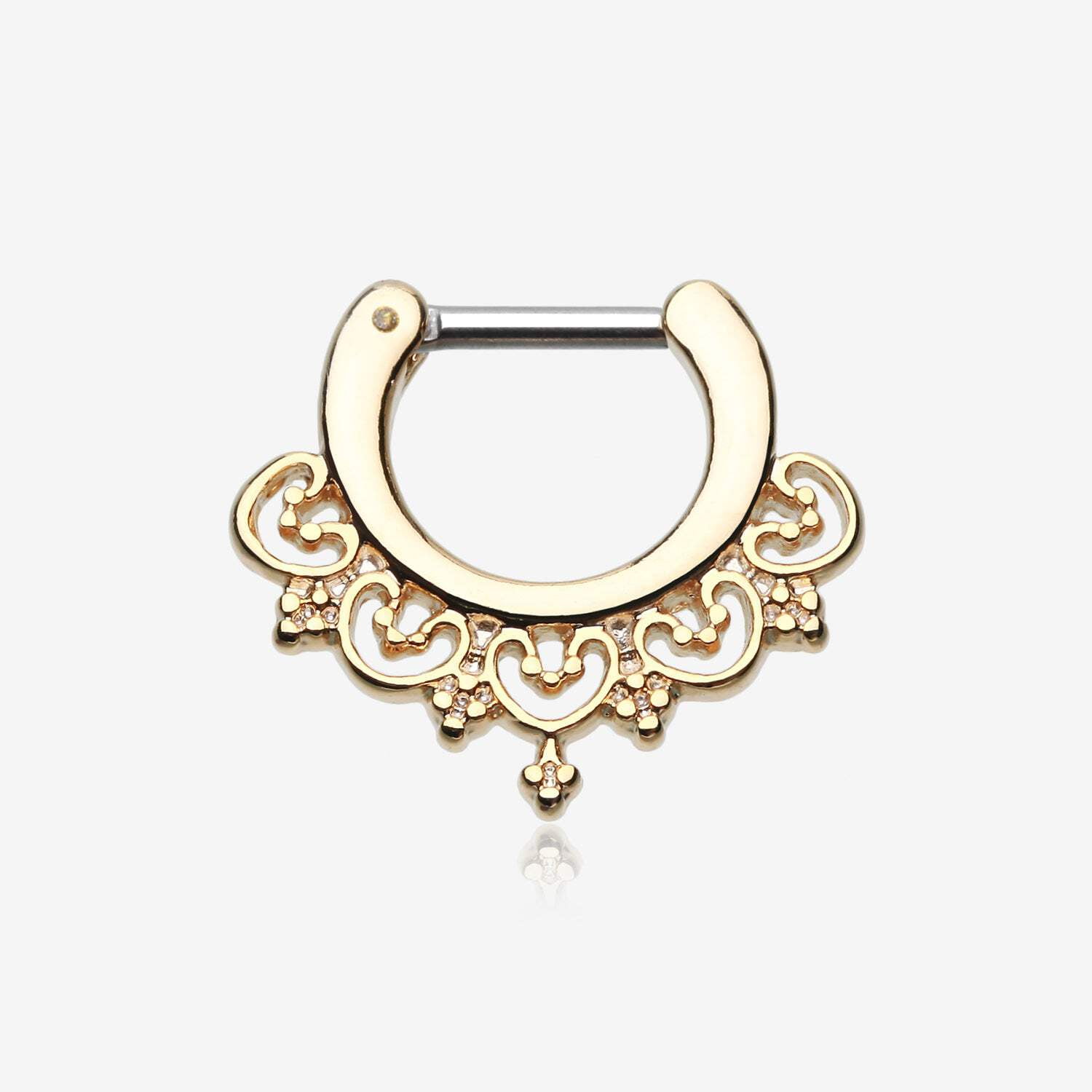 Golden Celestial Filigree Septum Clicker - Walmart.com