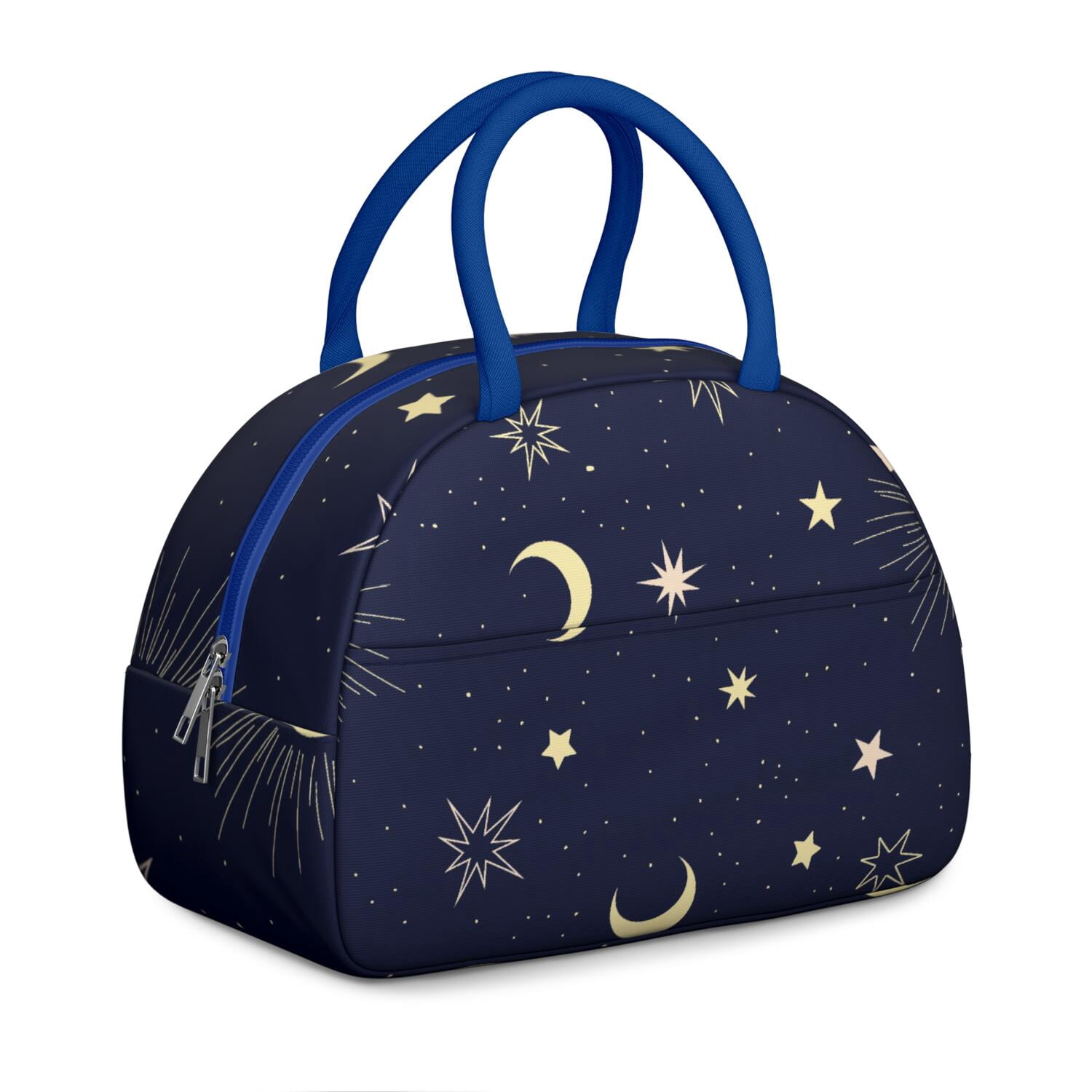 Golden Celestial Lunch Tote with Astrology and Moon Design, Gothic ...