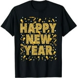 Golden Confetti - New Year's Eve Happy New Year T-Shirt Tops Tee ...